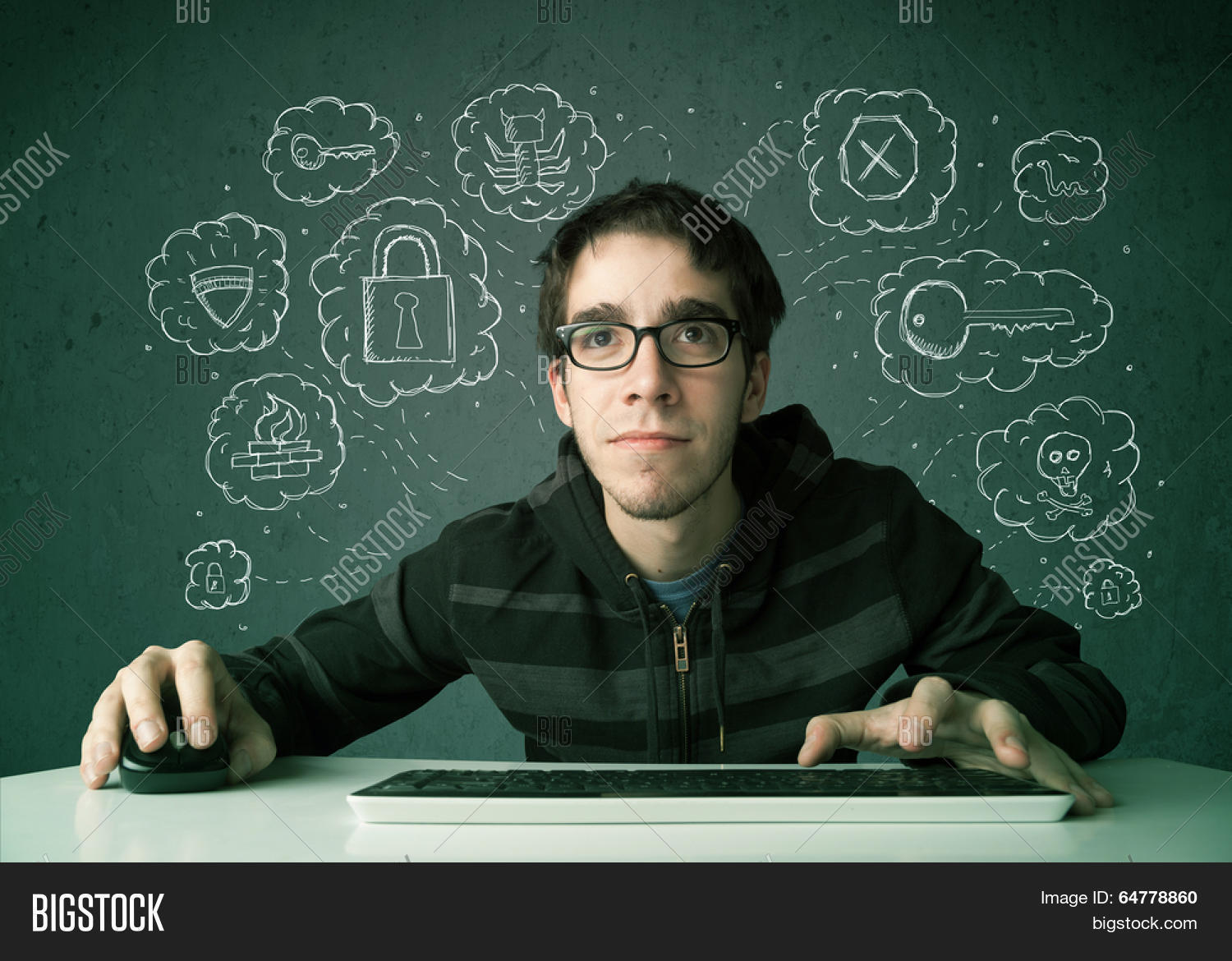 Young Nerd Hacker Image & Photo (Free Trial) | Bigstock
