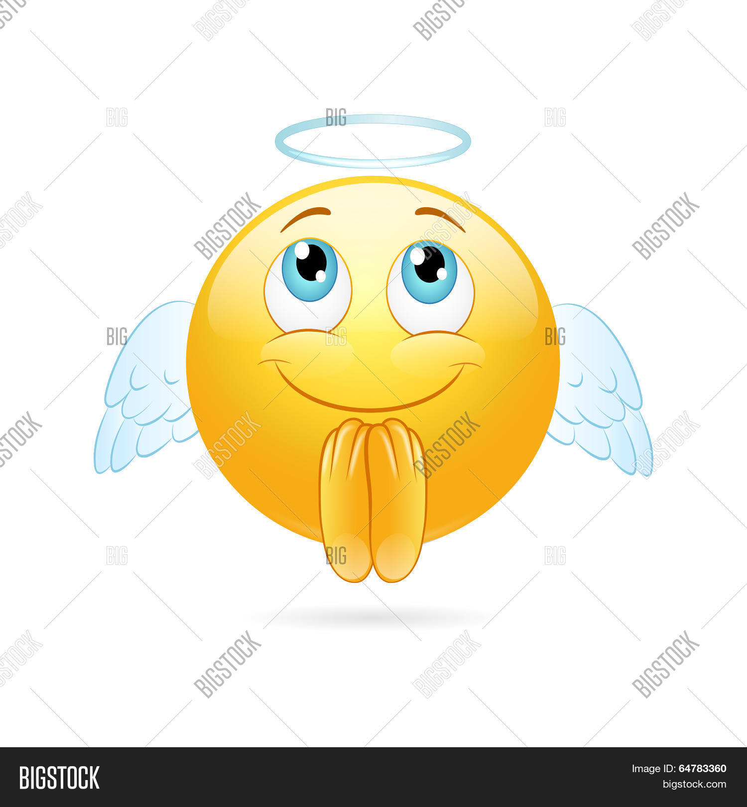 Angel Emoticon Vector & Photo (Free Trial) | Bigstock