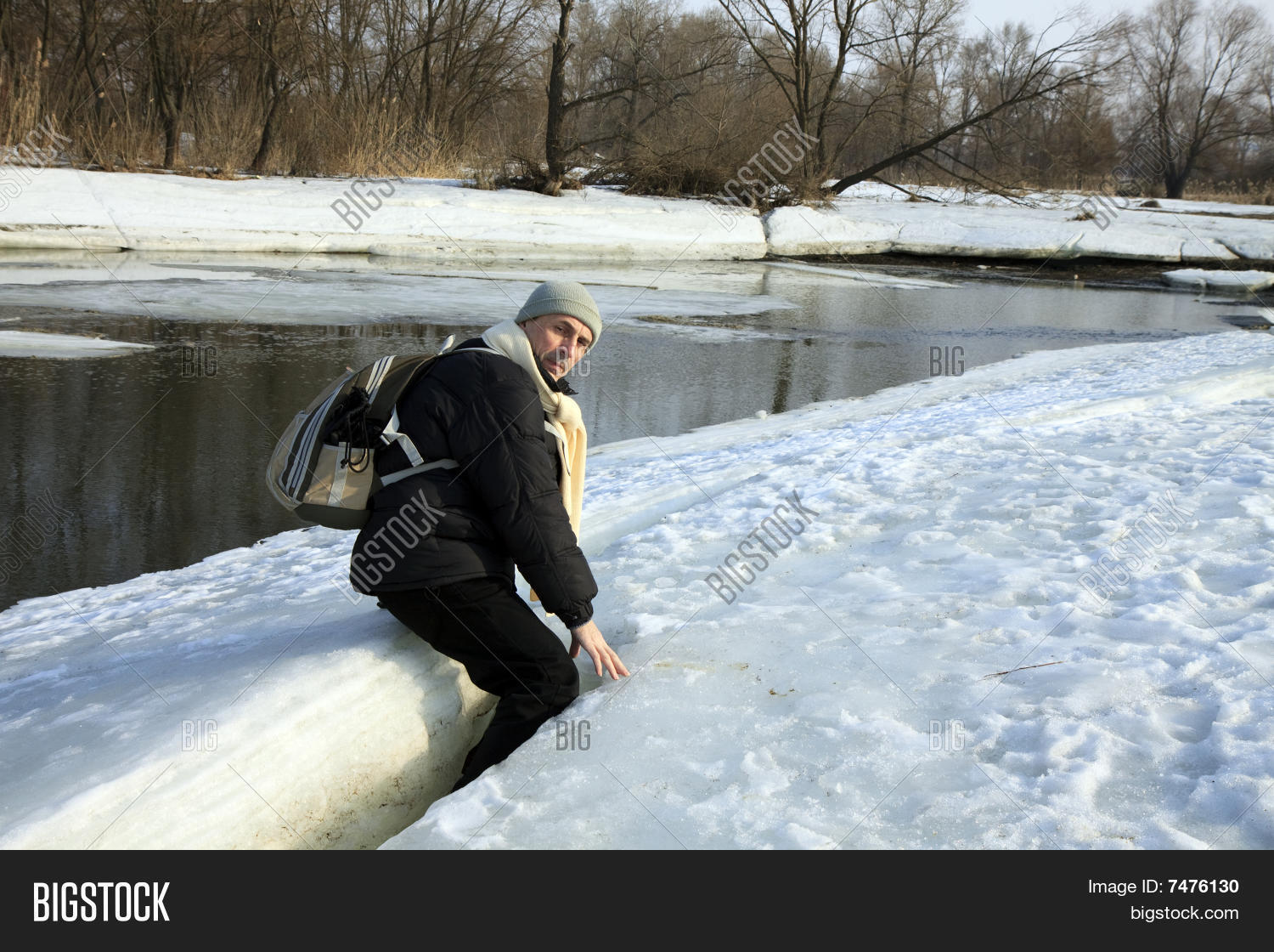 Person Stuck In Ice
