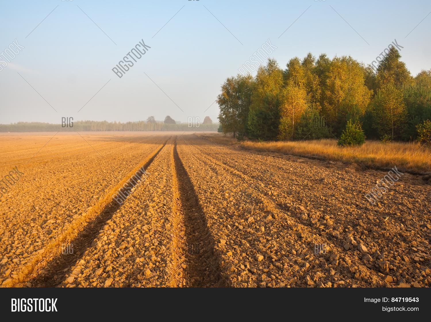 Plowed Field Landscape Image & Photo (Free Trial) | Bigstock