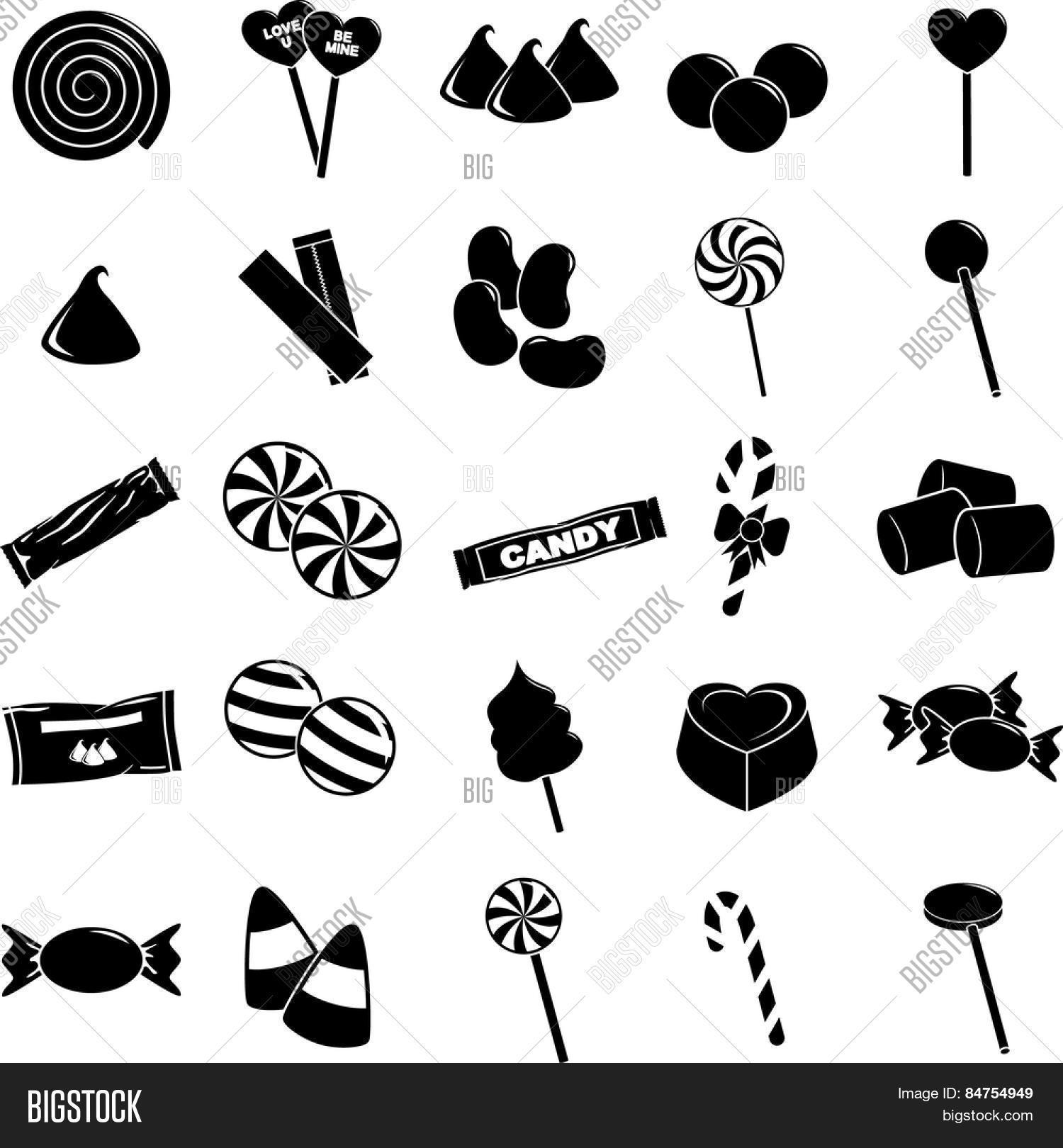 Candy Symbols Set Vector & Photo (Free Trial) | Bigstock