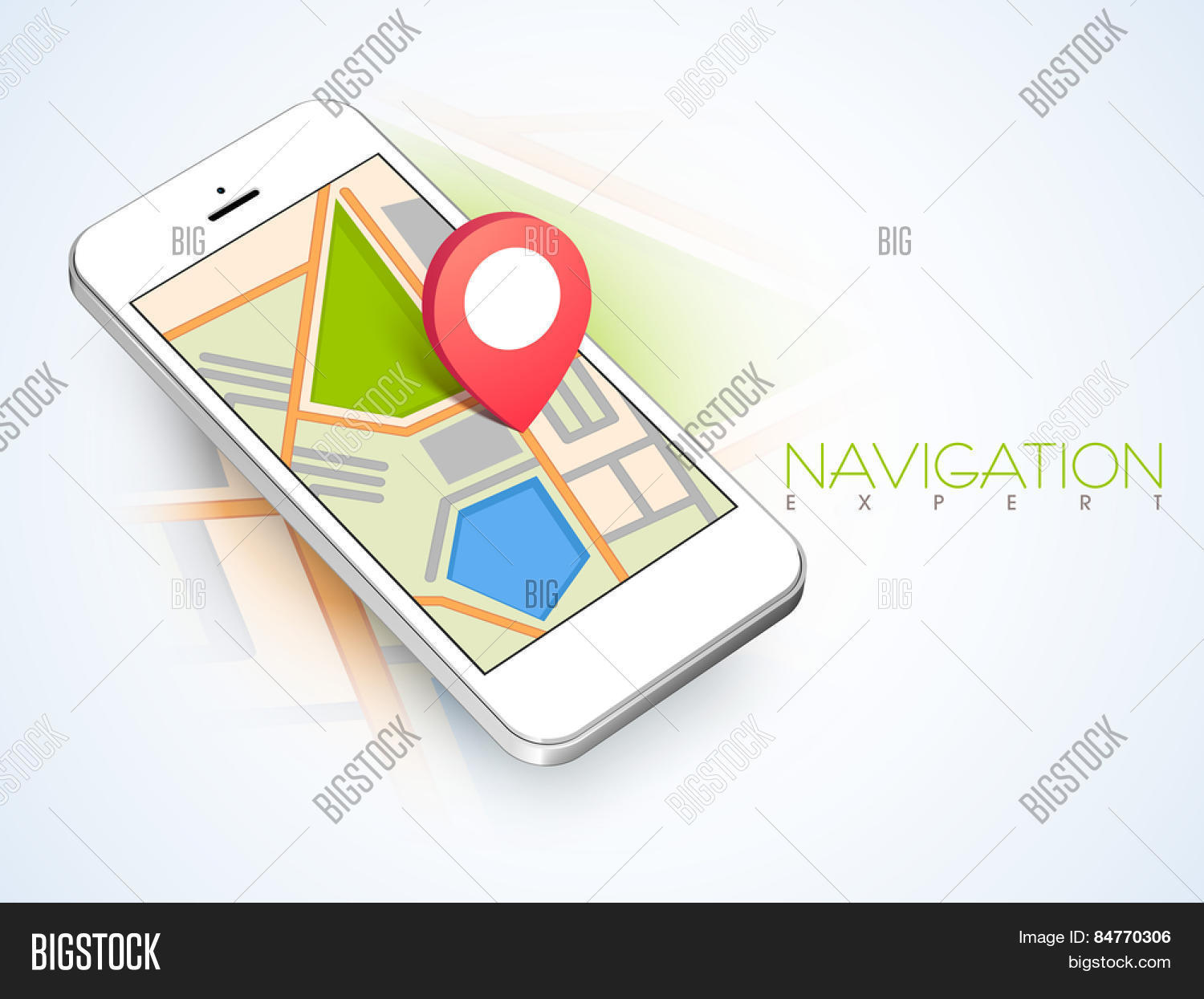 3D Map Navigation Pin Vector & Photo (Free Trial) | Bigstock