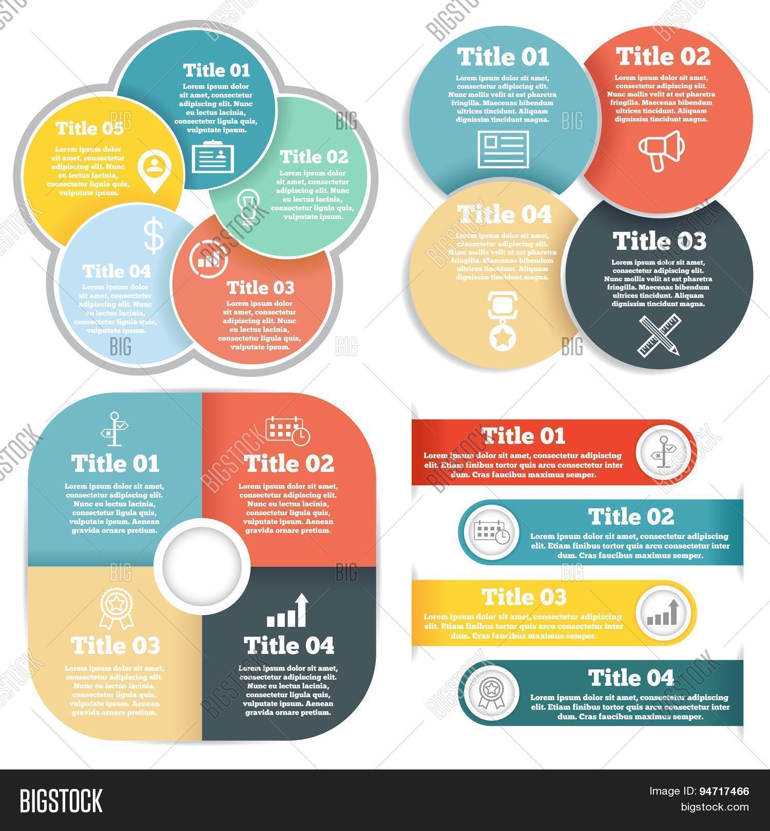 Set Business Circle Vector & Photo (Free Trial) | Bigstock