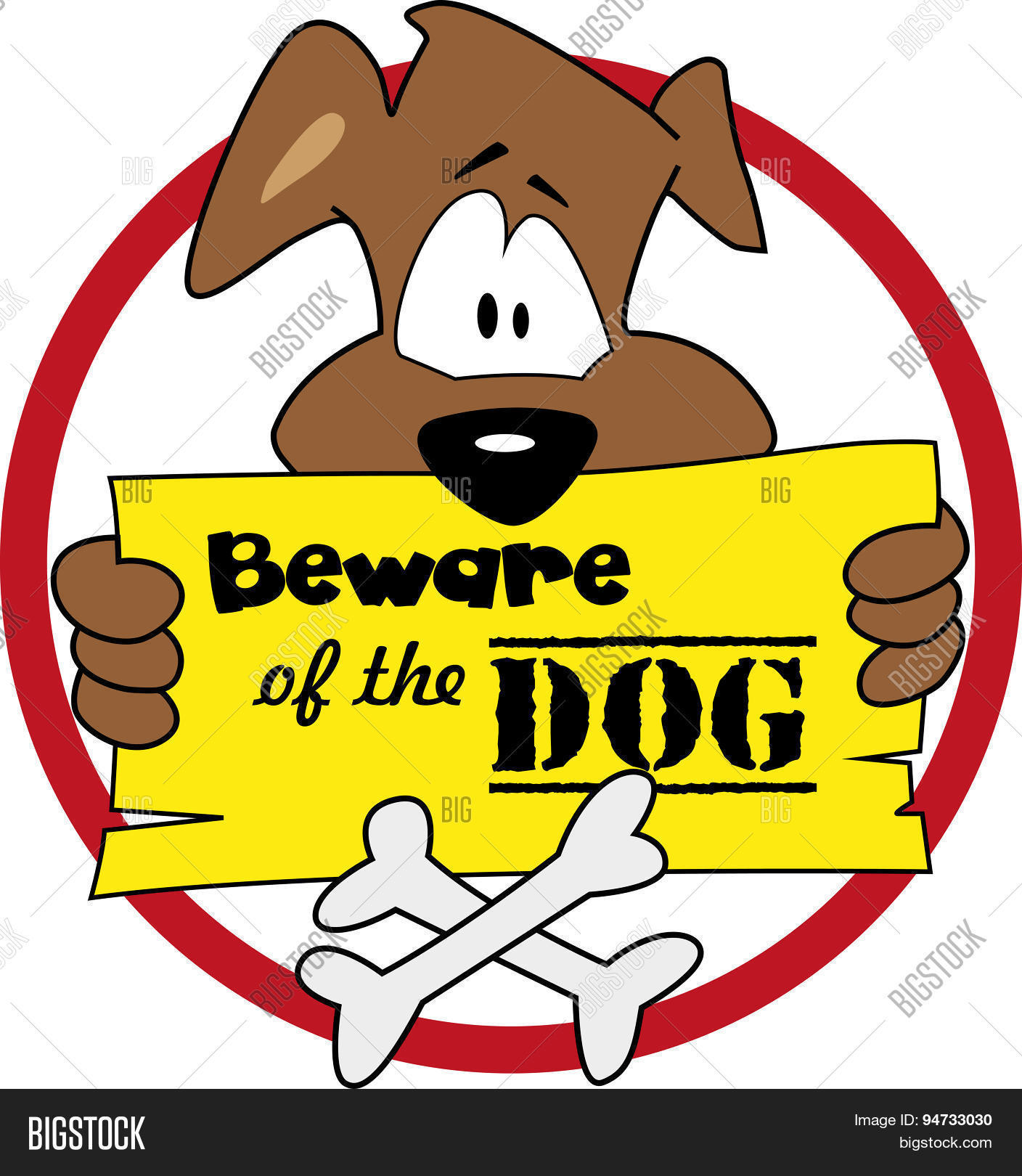 Beware Dog - Vector & Photo (Free Trial) | Bigstock
