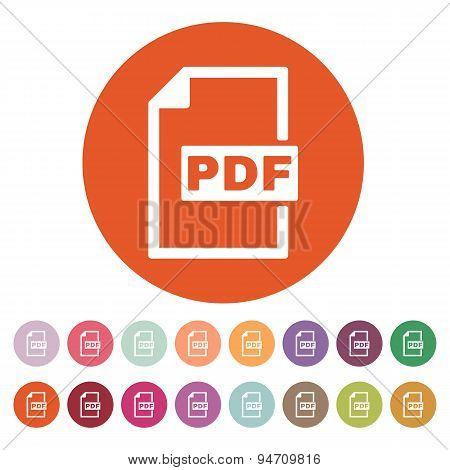 Pdf Icon. File Format Vector & Photo (Free Trial) | Bigstock
