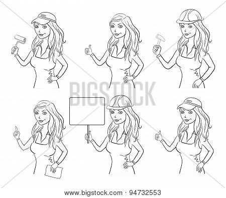 Set Women Vector & Photo (Free Trial) | Bigstock