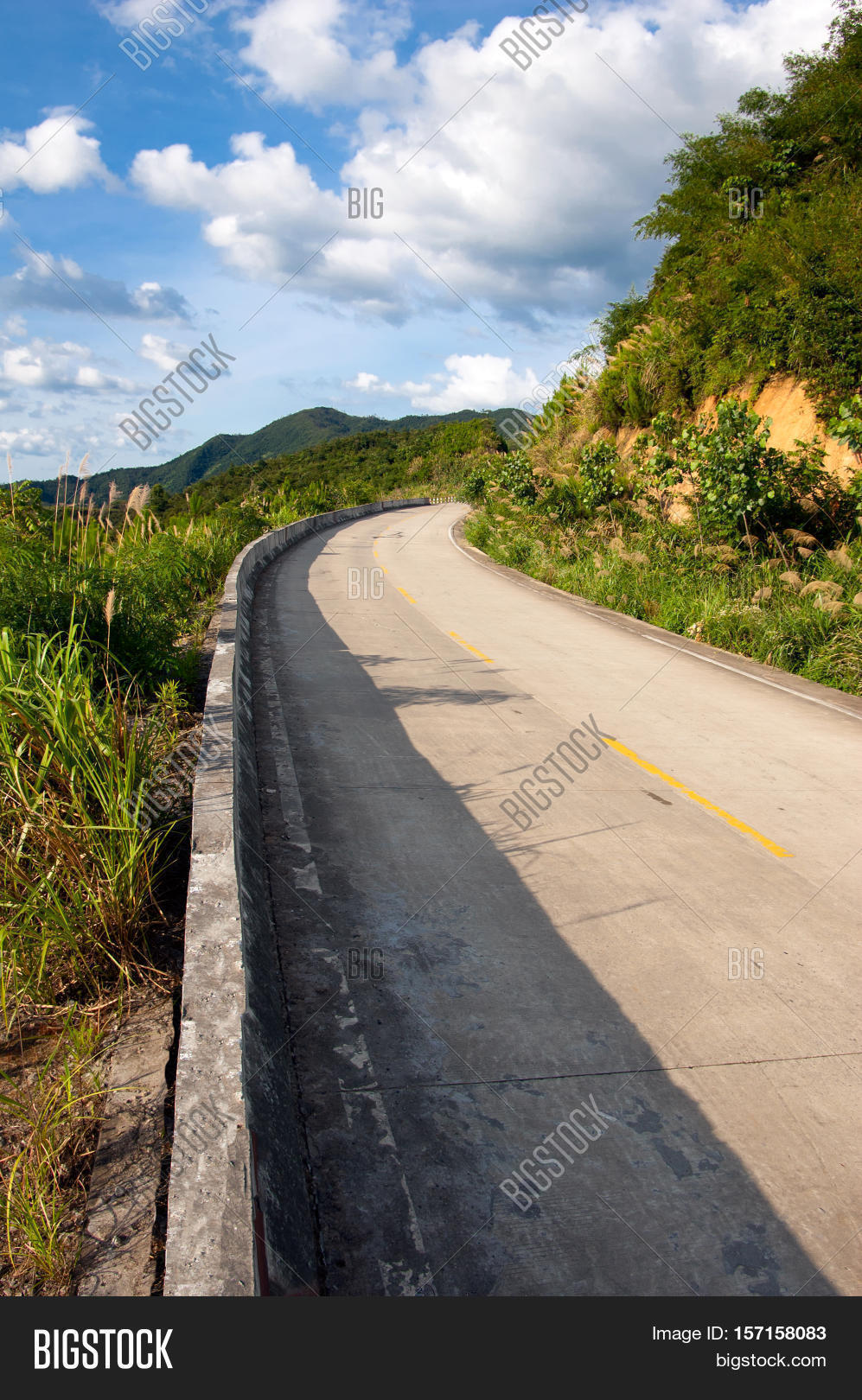 Blue Side Winding Road Image & Photo (Free Trial) | Bigstock