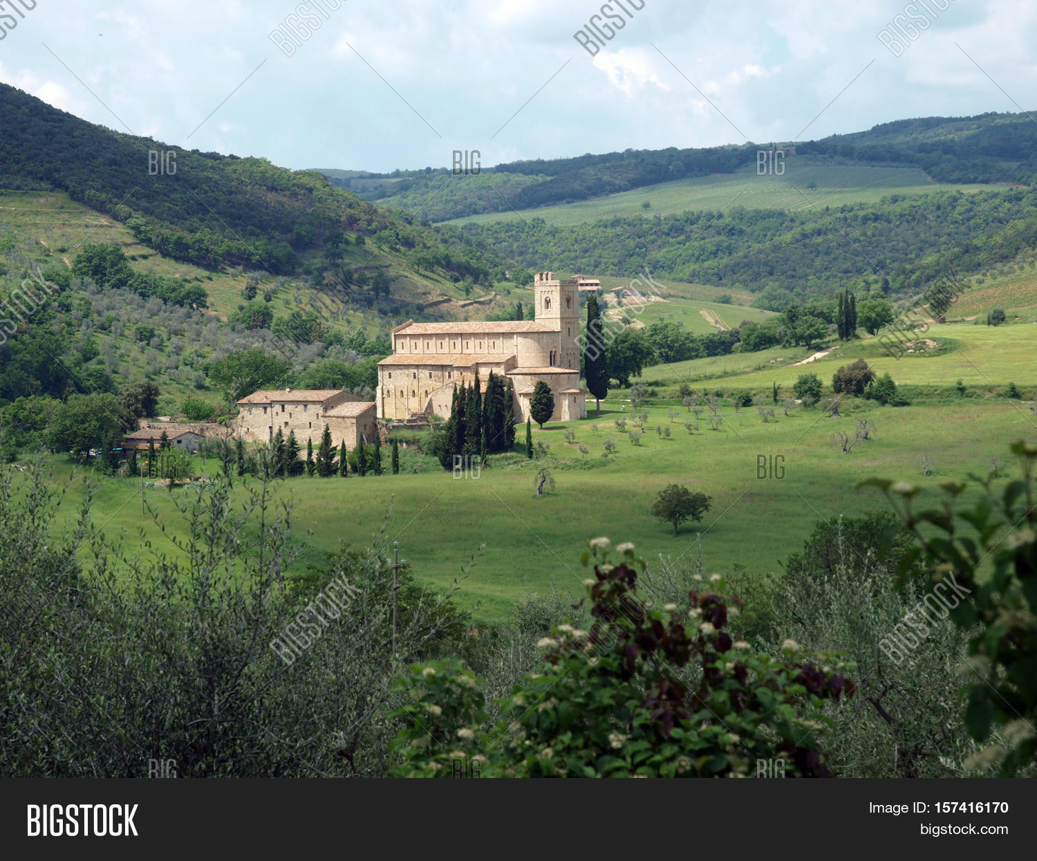 Sant Antimo Abbey Near Image & Photo (Free Trial) | Bigstock