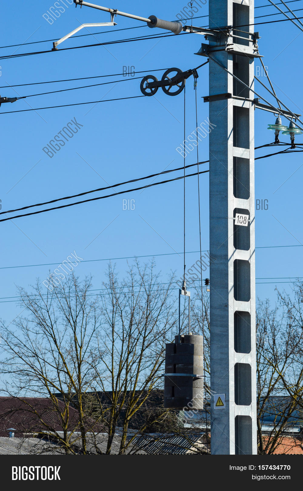 Pillar Power Line. Image & Photo (Free Trial) | Bigstock