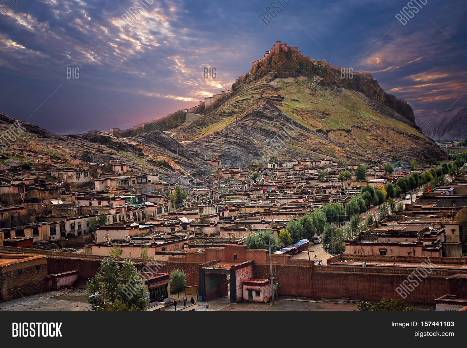 Tibetan Fort On Top Image & Photo (Free Trial) | Bigstock