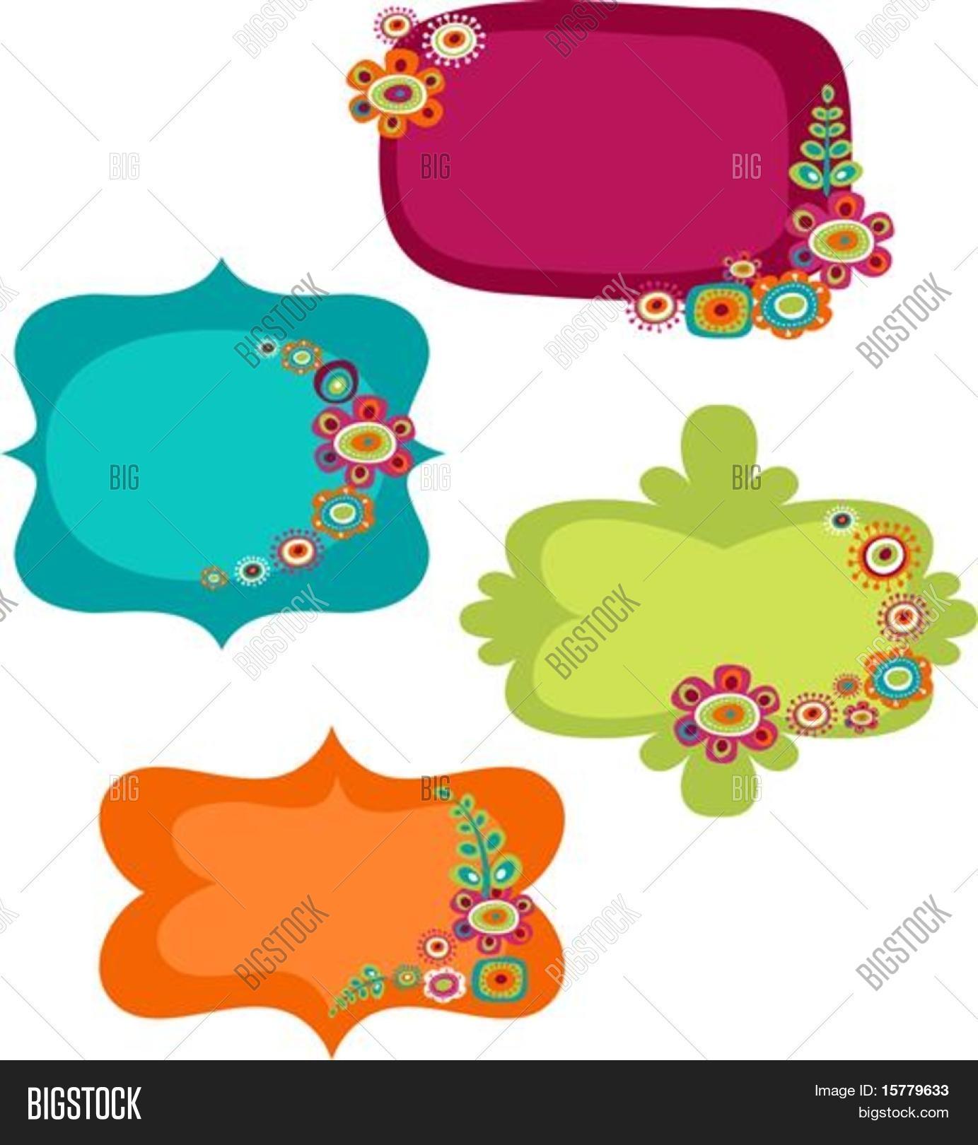 Cute Colorful Frames Vector & Photo (Free Trial) | Bigstock