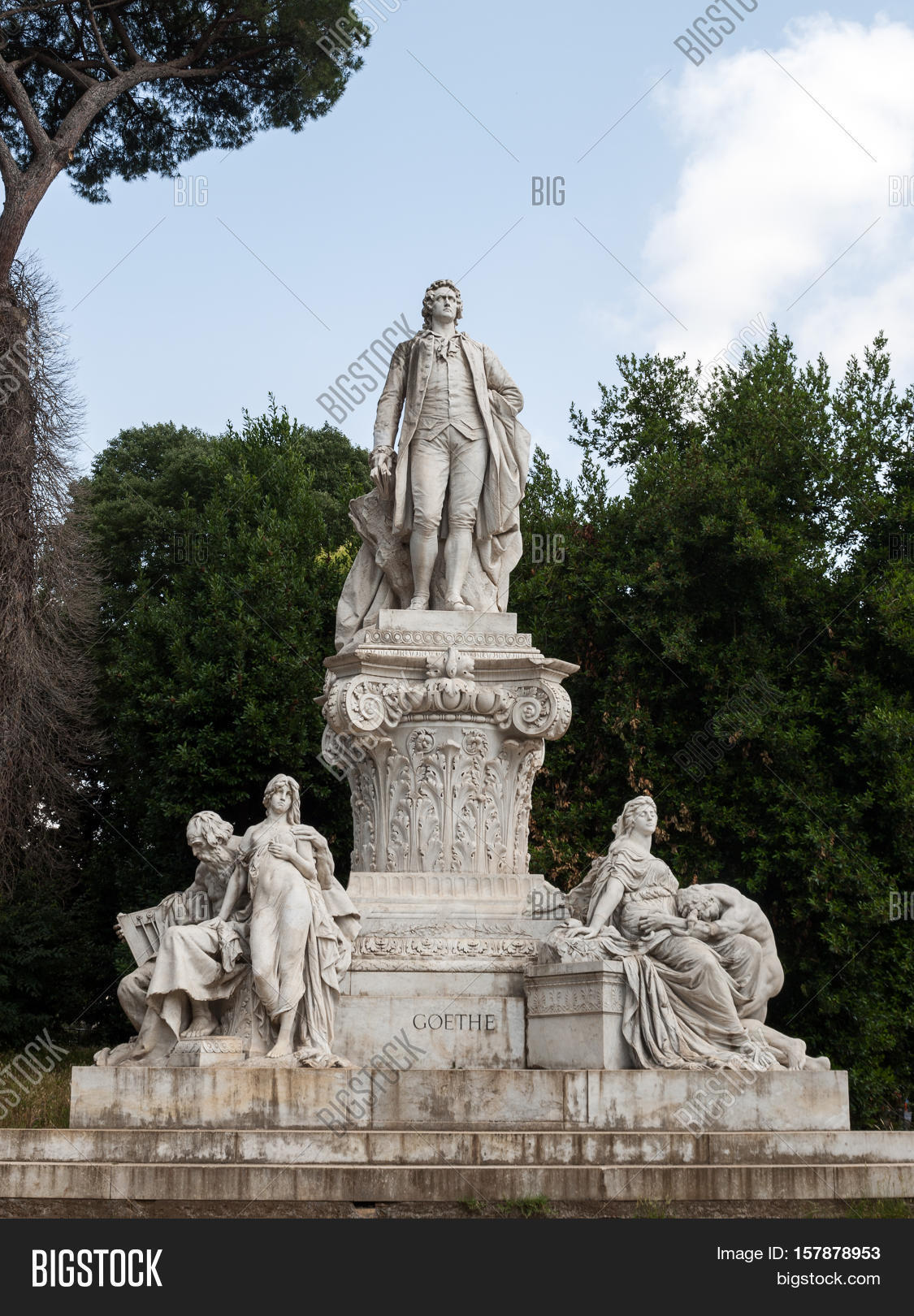 Goethe Statue Villa Image & Photo (Free Trial) | Bigstock