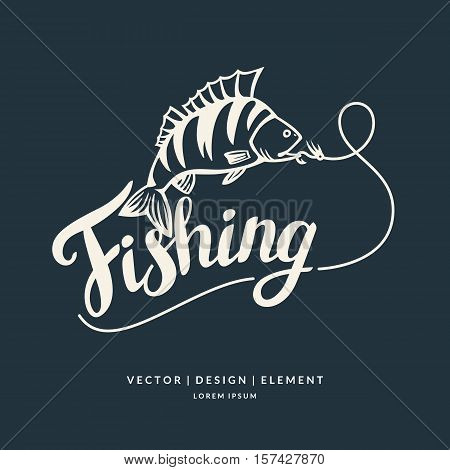 Fishing. Modern Hand Vector & Photo (Free Trial) | Bigstock