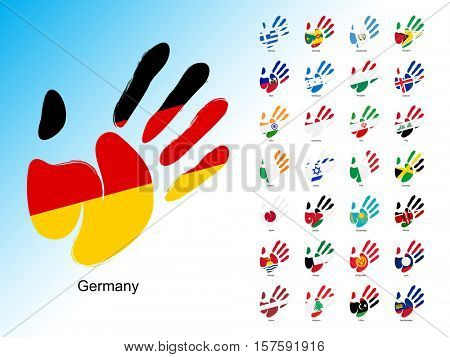 Open Human Handprint Vector & Photo (Free Trial) | Bigstock