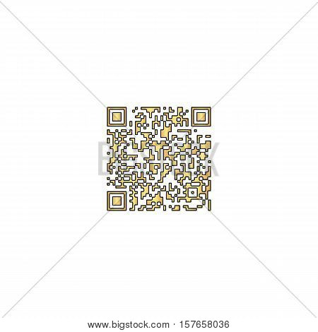 Qr Code Gold Vector Vector & Photo (Free Trial) | Bigstock