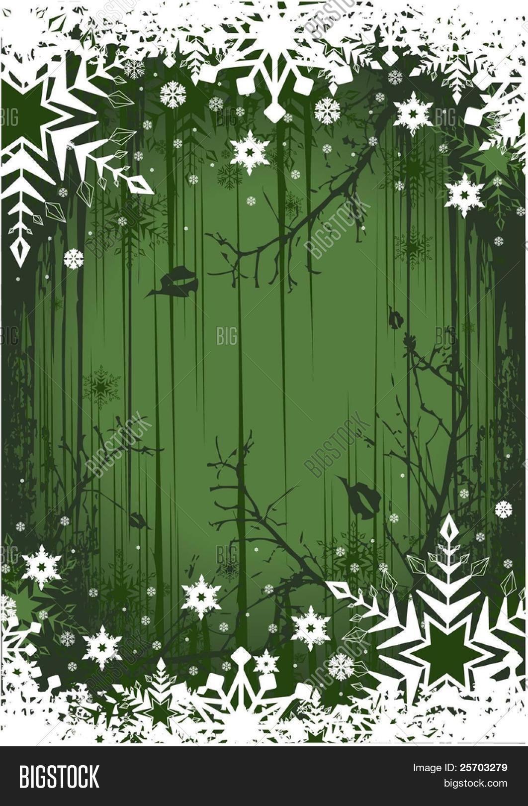 Green Grunge Winter Vector & Photo (Free Trial) | Bigstock