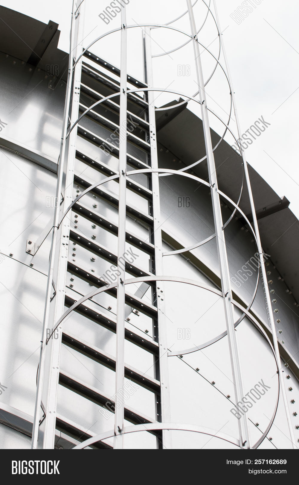 Ladder On Grain Bin Image & Photo (Free Trial) | Bigstock