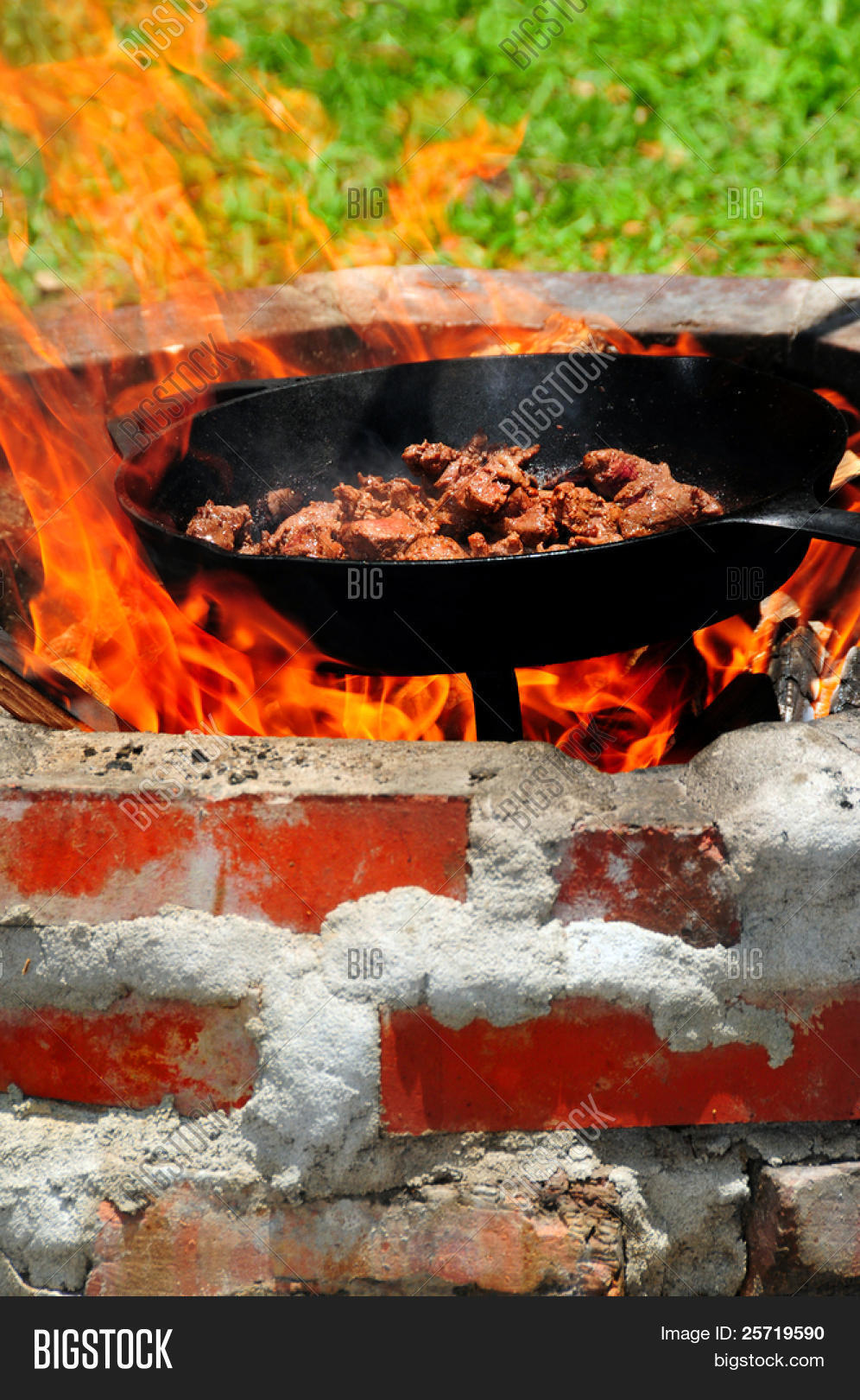 Outdoor Brick Fire Image & Photo (Free Trial) | Bigstock