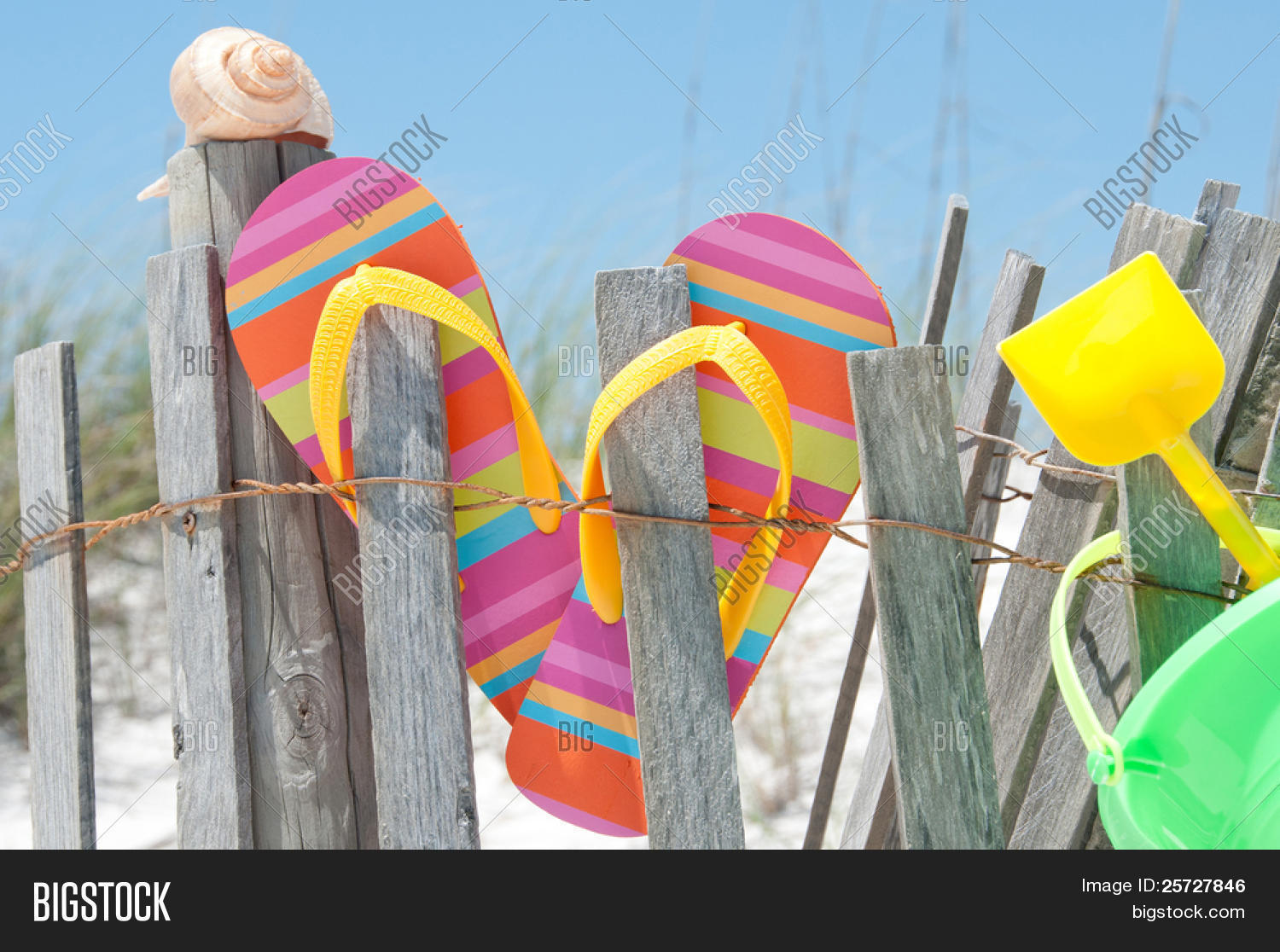 Flip Flops Hanging On Image & Photo (Free Trial) | Bigstock