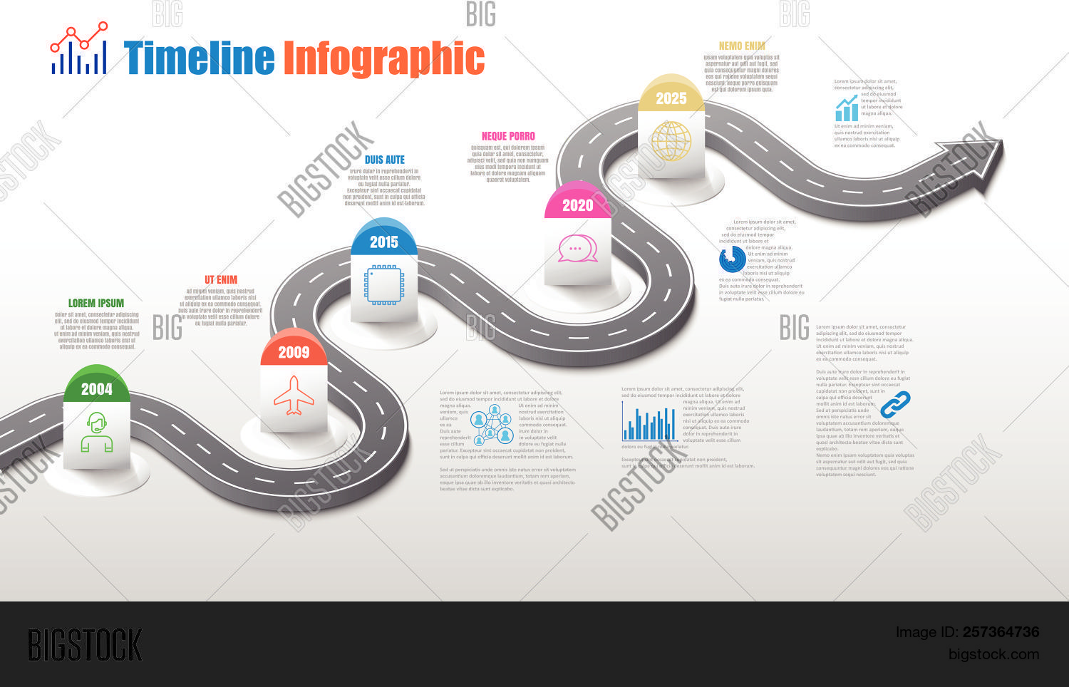 Business Road Map Vector & Photo (Free Trial) | Bigstock