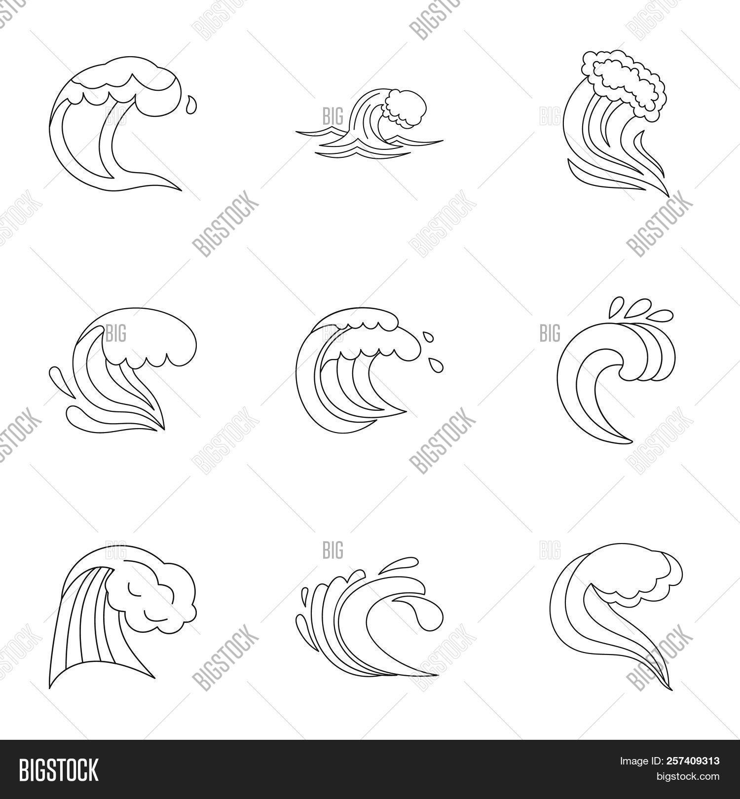 Wave Icons Set. Image & Photo (Free Trial) | Bigstock