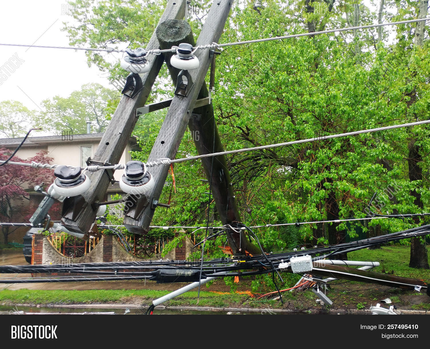 Storm Damaged Electric Image & Photo (Free Trial) | Bigstock