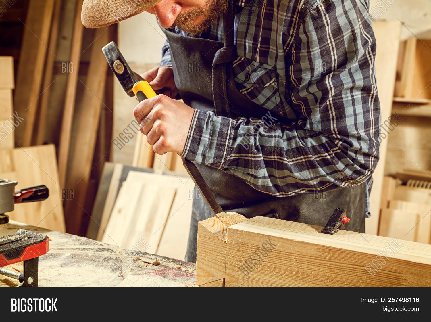 Strong Carpenter Work Image & Photo (Free Trial) | Bigstock