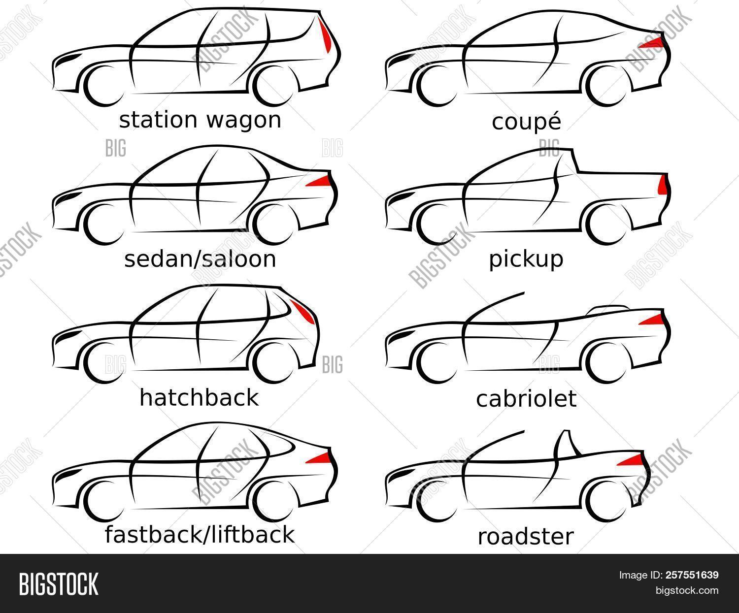 Set Eight Various Car Image & Photo (Free Trial) | Bigstock