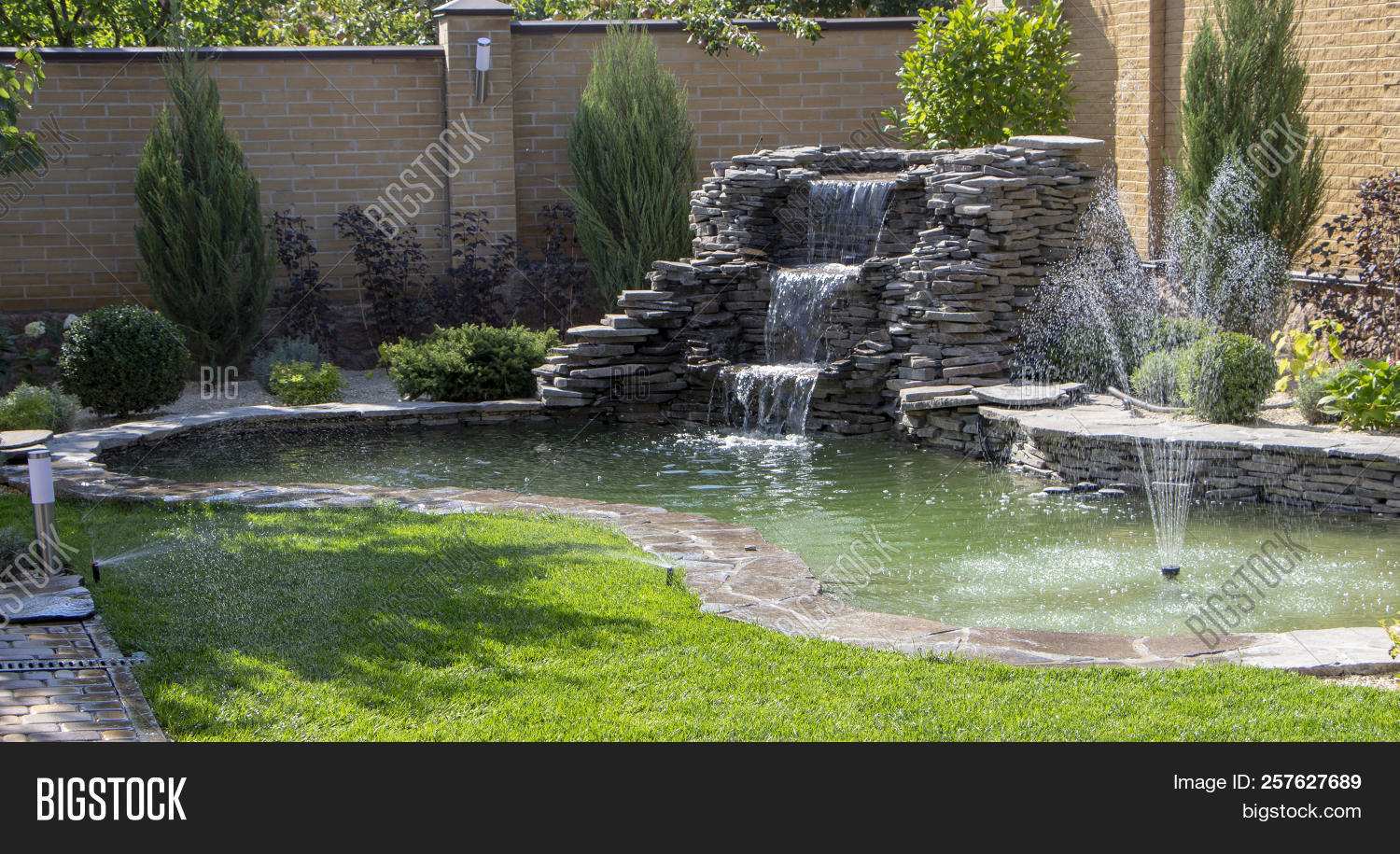 Fountain Two Overflows Image & Photo (Free Trial) | Bigstock