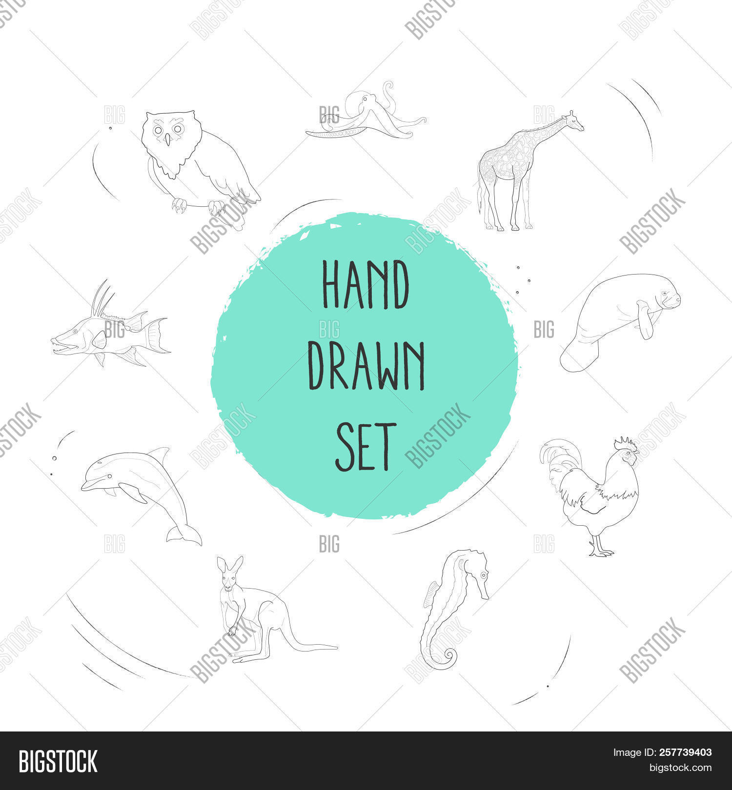 Set Alive Icons Line Image & Photo (Free Trial) | Bigstock