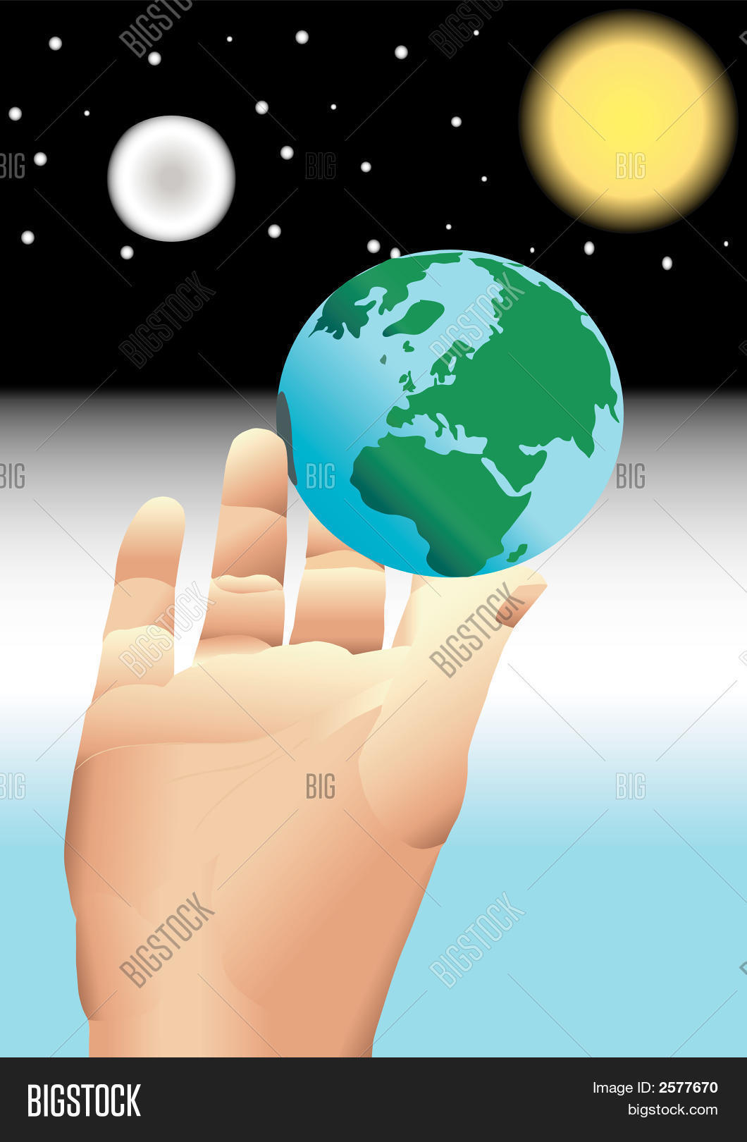 Hand Holding World Vector & Photo (Free Trial) | Bigstock