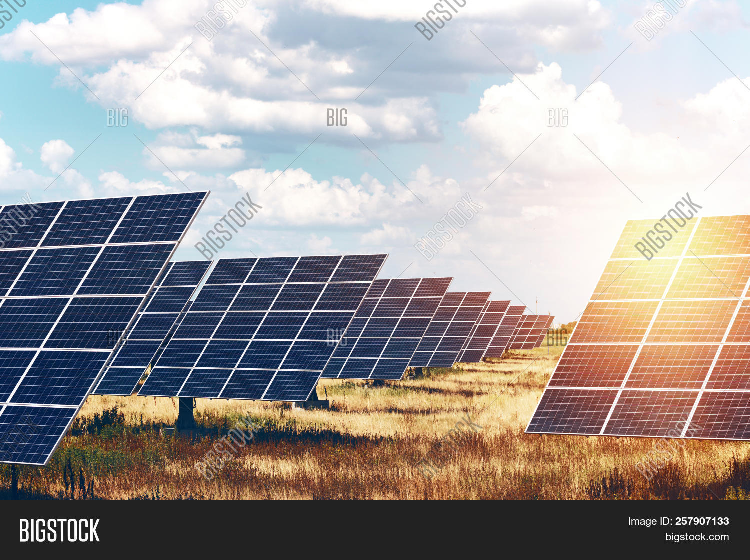 Solar Panels On Sky Image & Photo (Free Trial) | Bigstock