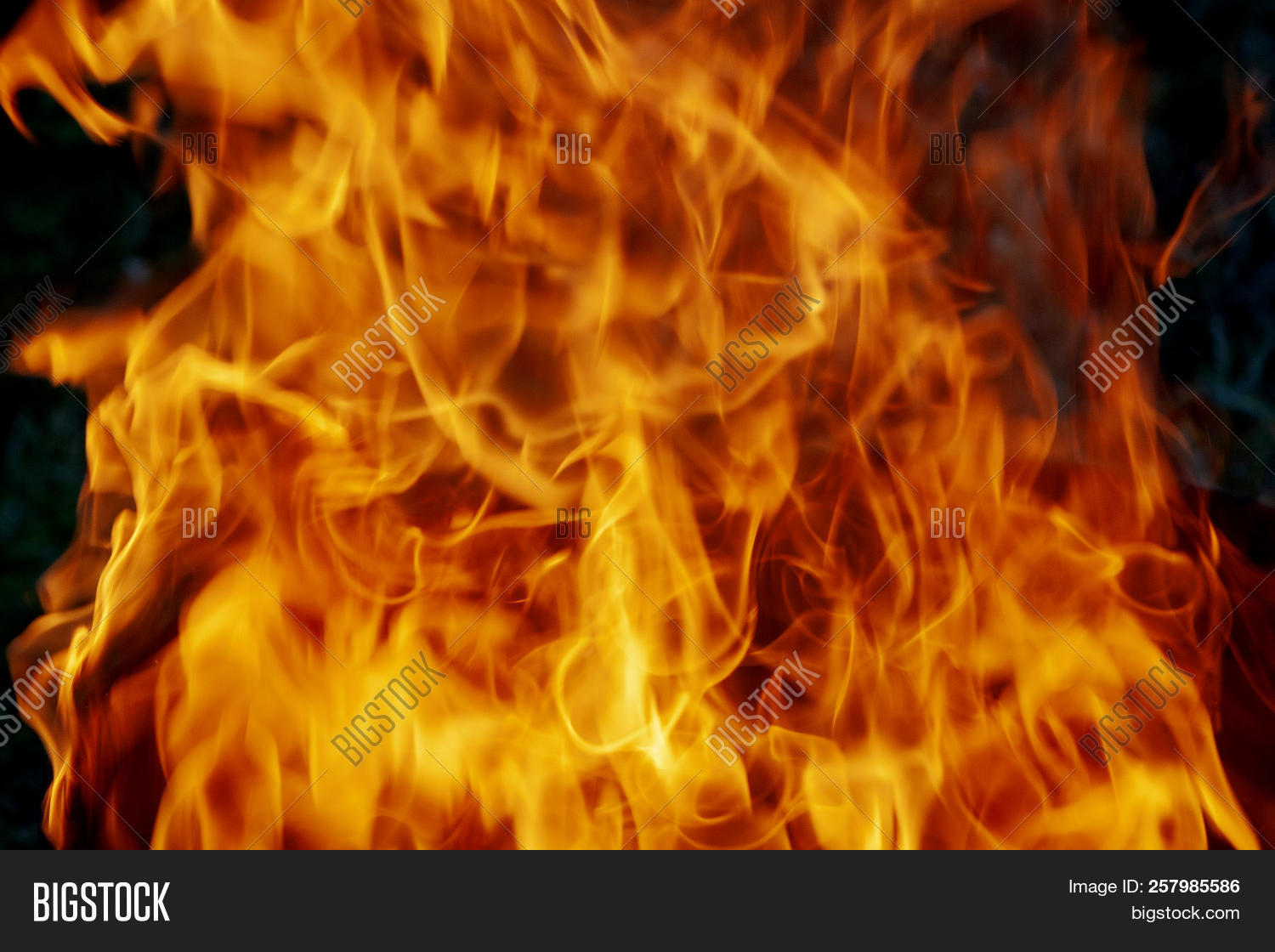 Red Flames On Black Image & Photo (Free Trial) | Bigstock