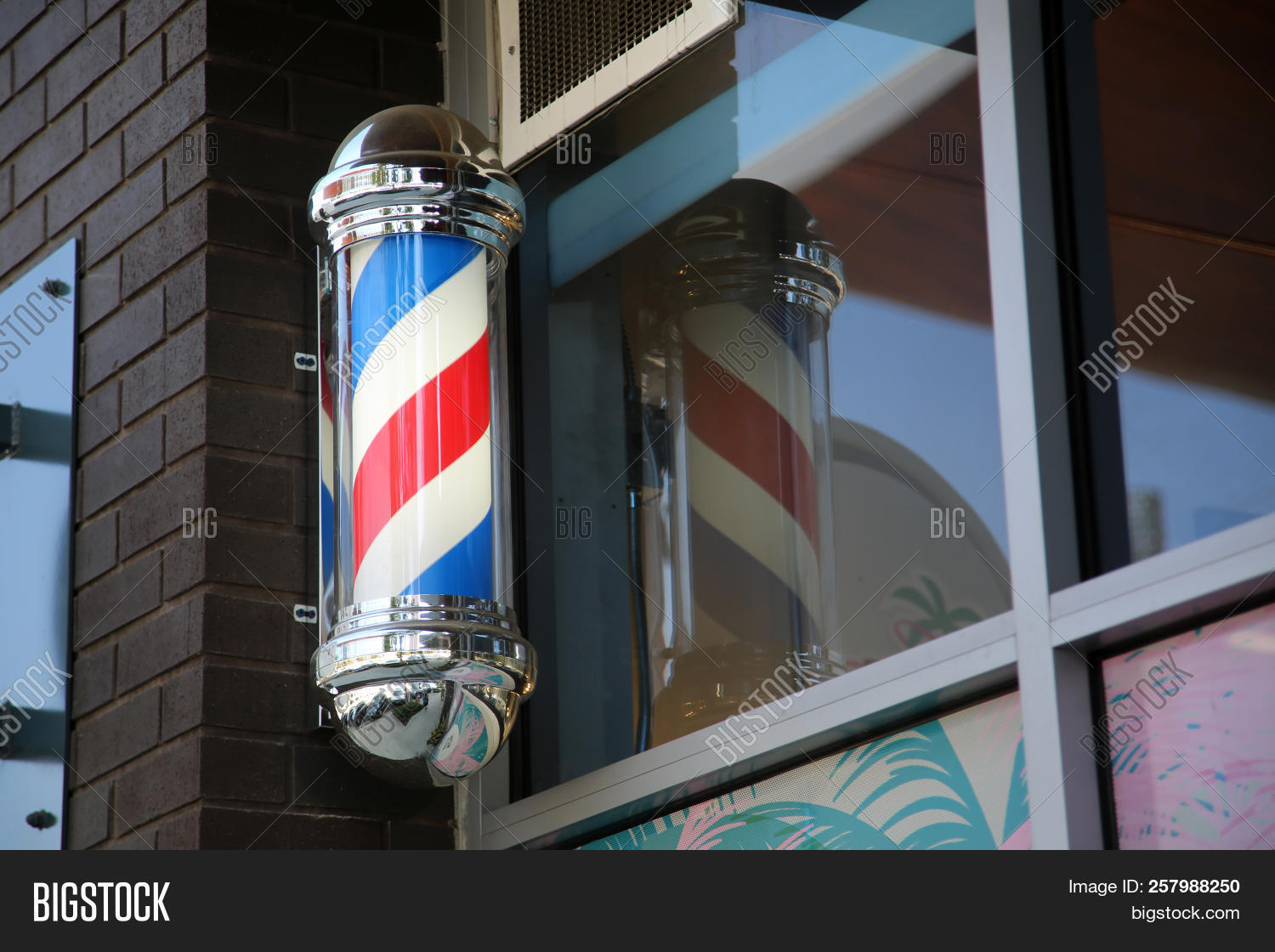 Barber Pole. Red White Image & Photo (Free Trial) | Bigstock