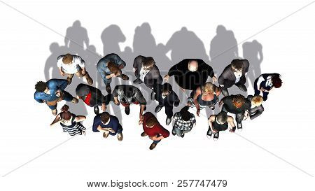 Group People Top View Image & Photo (Free Trial) | Bigstock