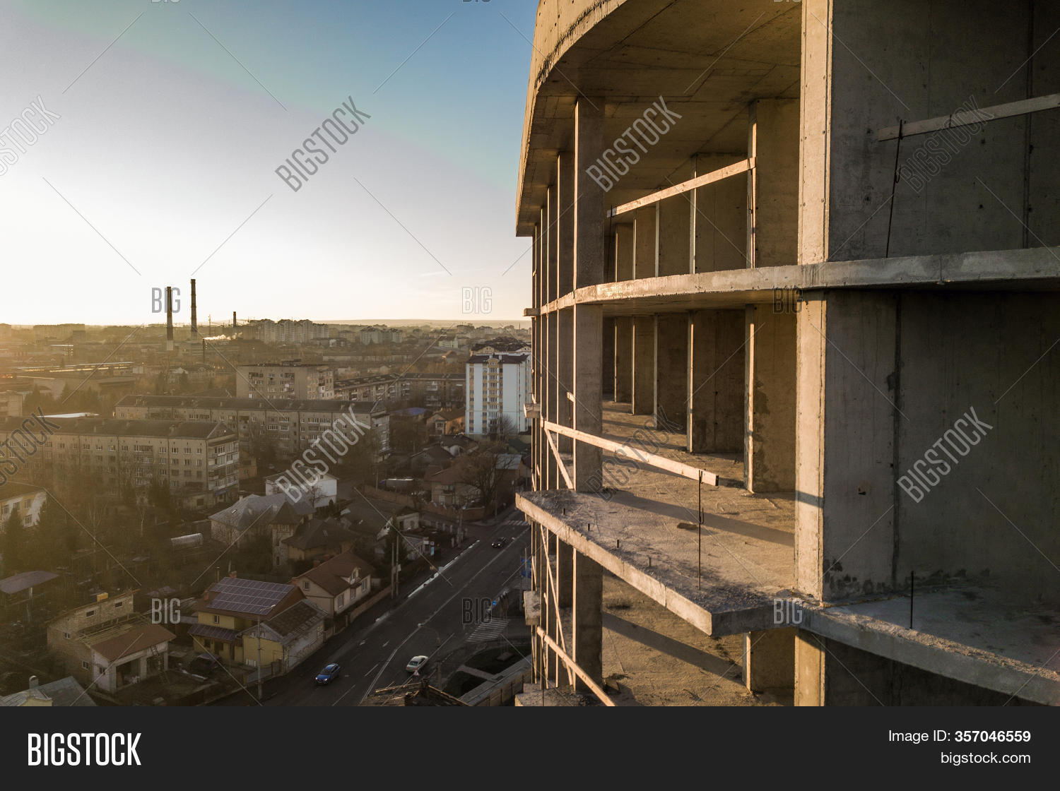 Aerial View Concrete Image & Photo (Free Trial) | Bigstock
