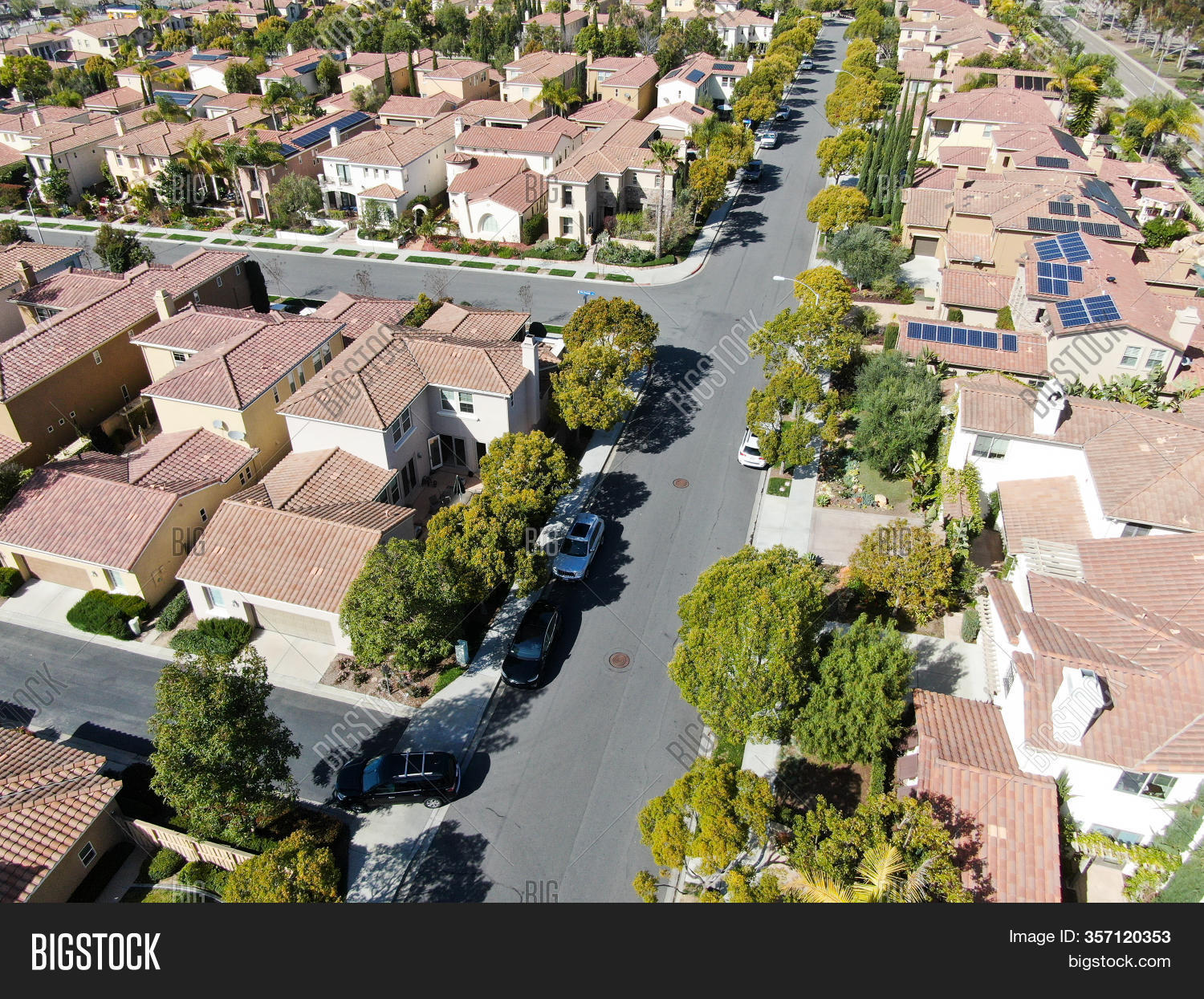 Aerial View Suburban Image & Photo (Free Trial) | Bigstock