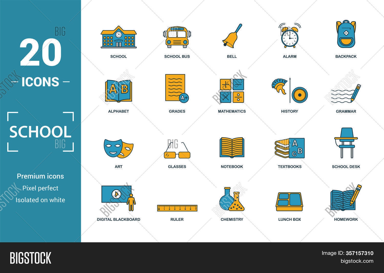 School Icon Set. Image & Photo (Free Trial) | Bigstock