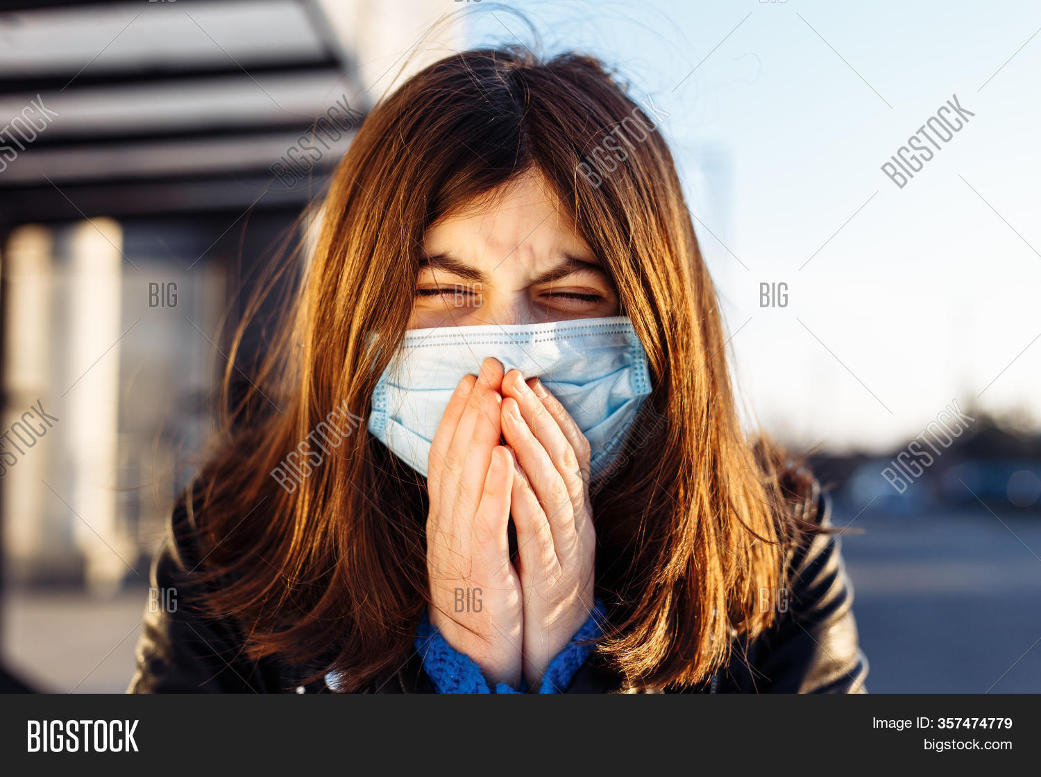 Young Girl Sneezes On Image & Photo (Free Trial) | Bigstock