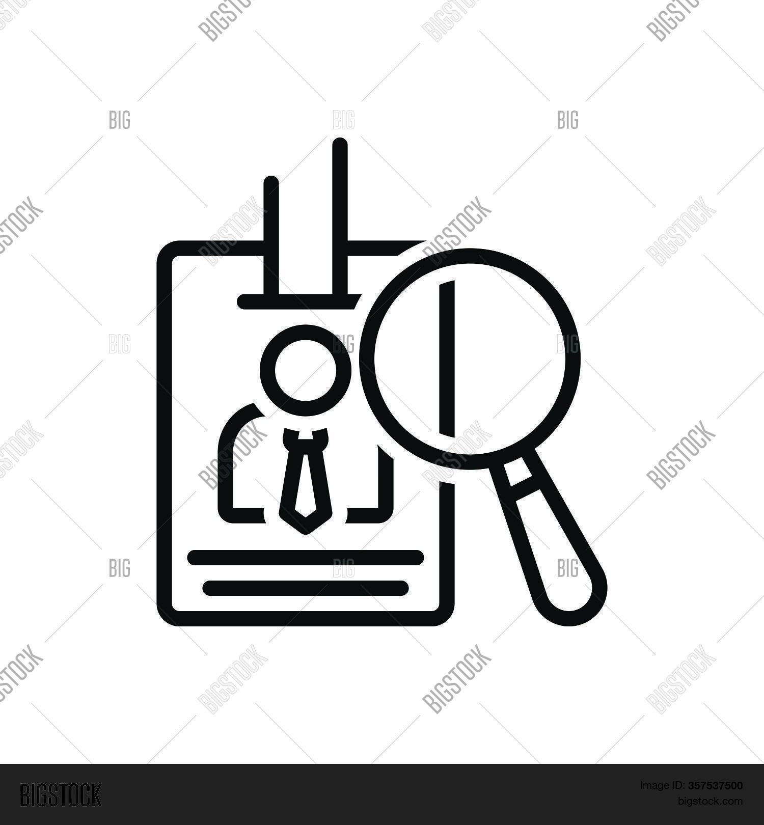 Black Line Icon Proof Vector & Photo (Free Trial) | Bigstock