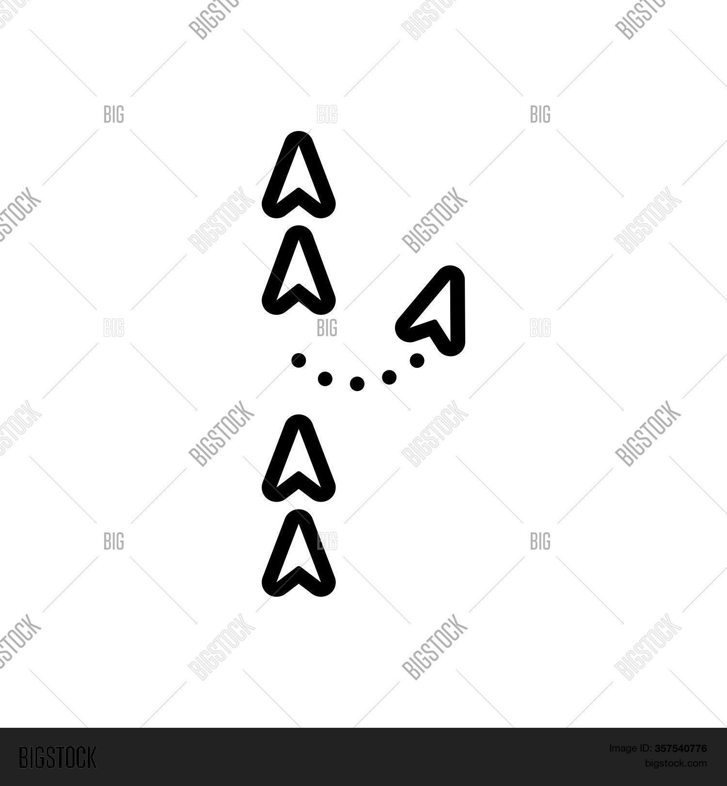 Black Line Icon Vector & Photo (Free Trial) | Bigstock