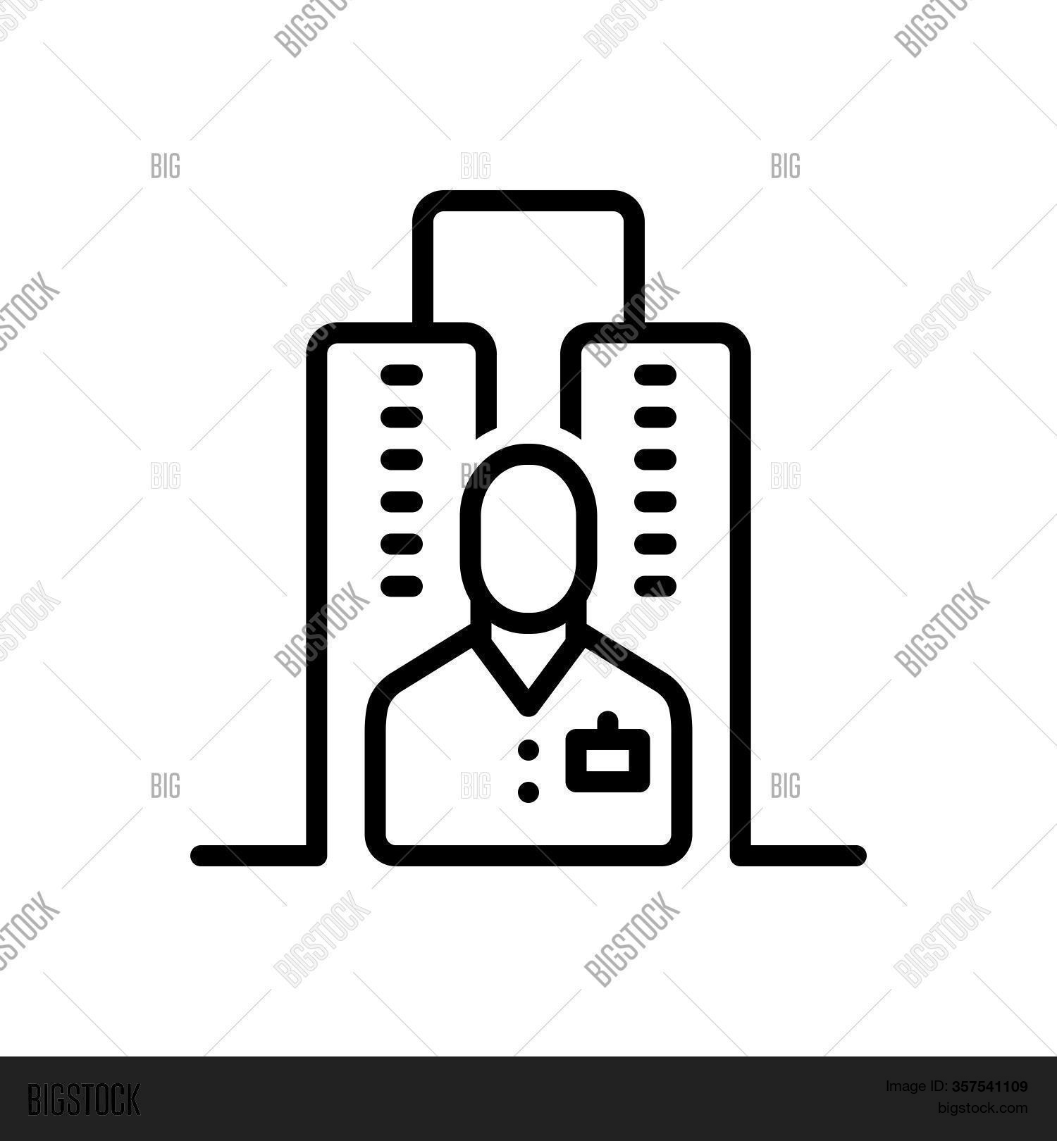 Black Line Icon Vector & Photo (Free Trial) | Bigstock