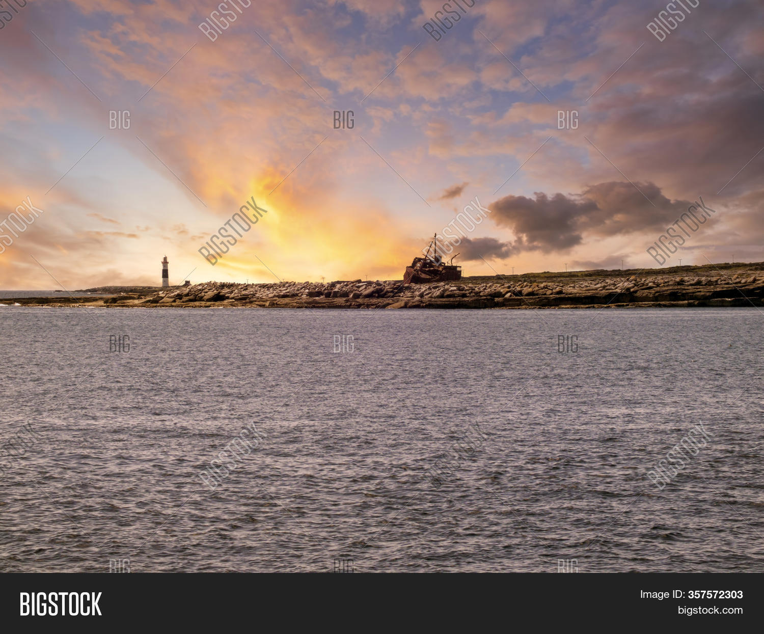 Sunset Over Inis Oirr Image & Photo (Free Trial) | Bigstock