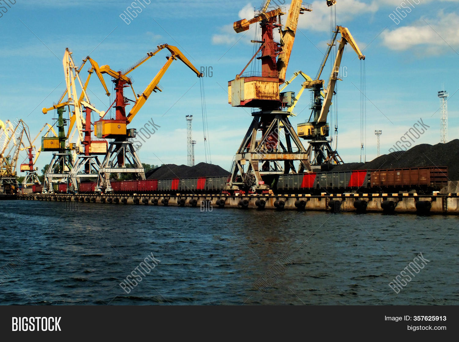 Cranes Port Unload Image & Photo (Free Trial) | Bigstock