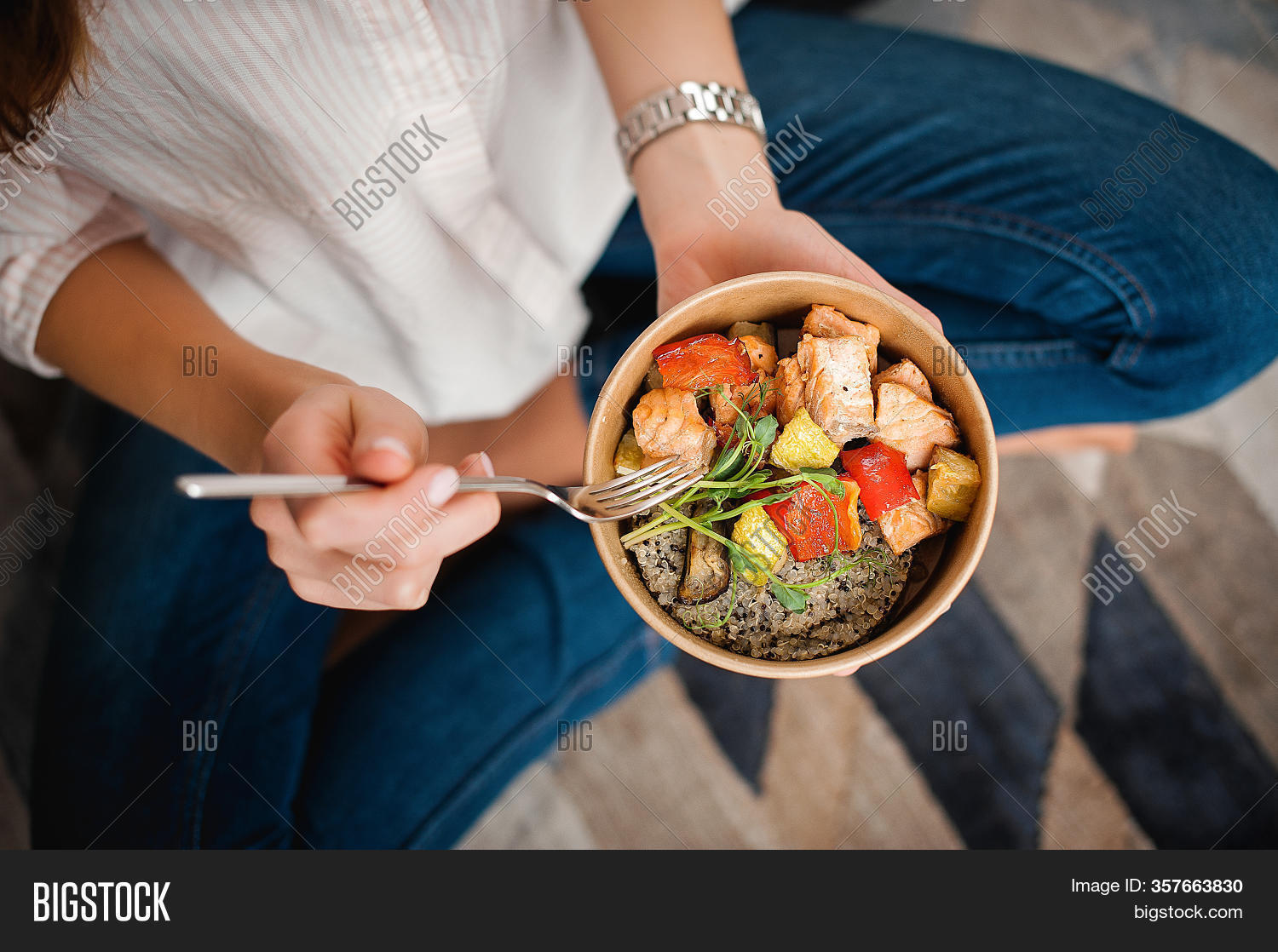Girl Holds Paper Plate Image & Photo (Free Trial) | Bigstock