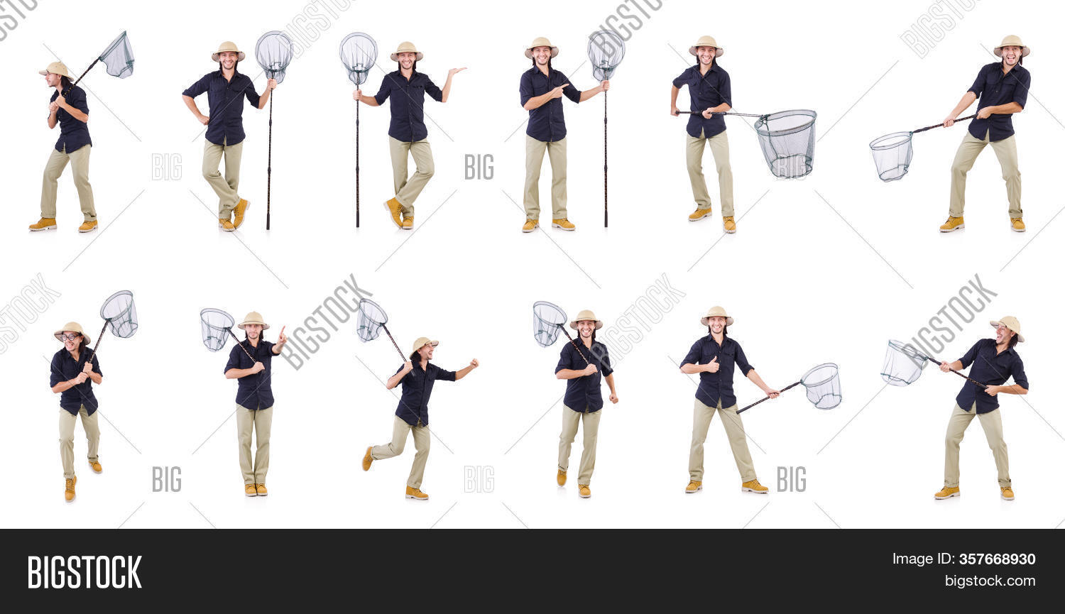 Funny Guy Catching Net Image & Photo (Free Trial) | Bigstock