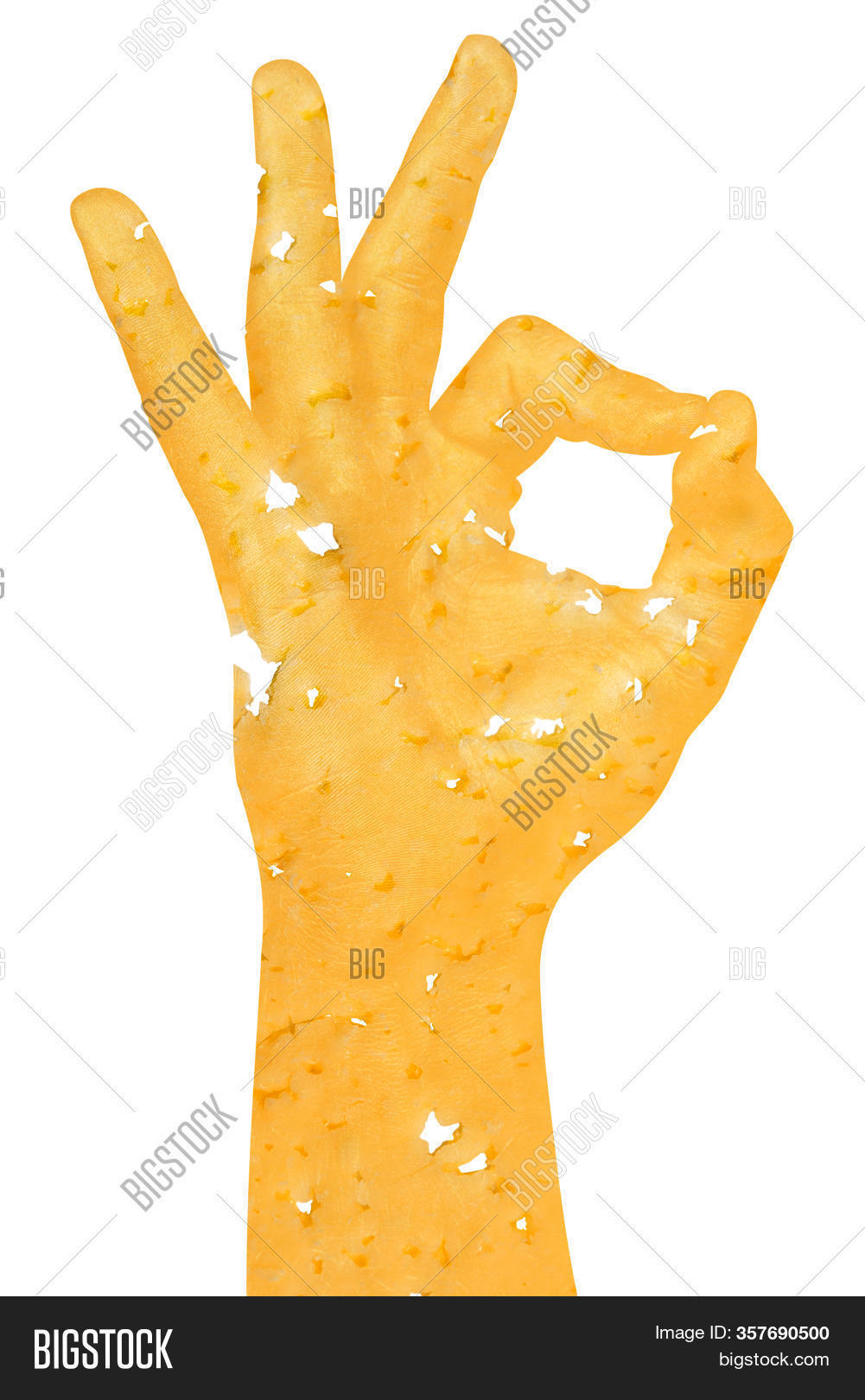 On Hand Cut Out Cheese Image & Photo (Free Trial) | Bigstock