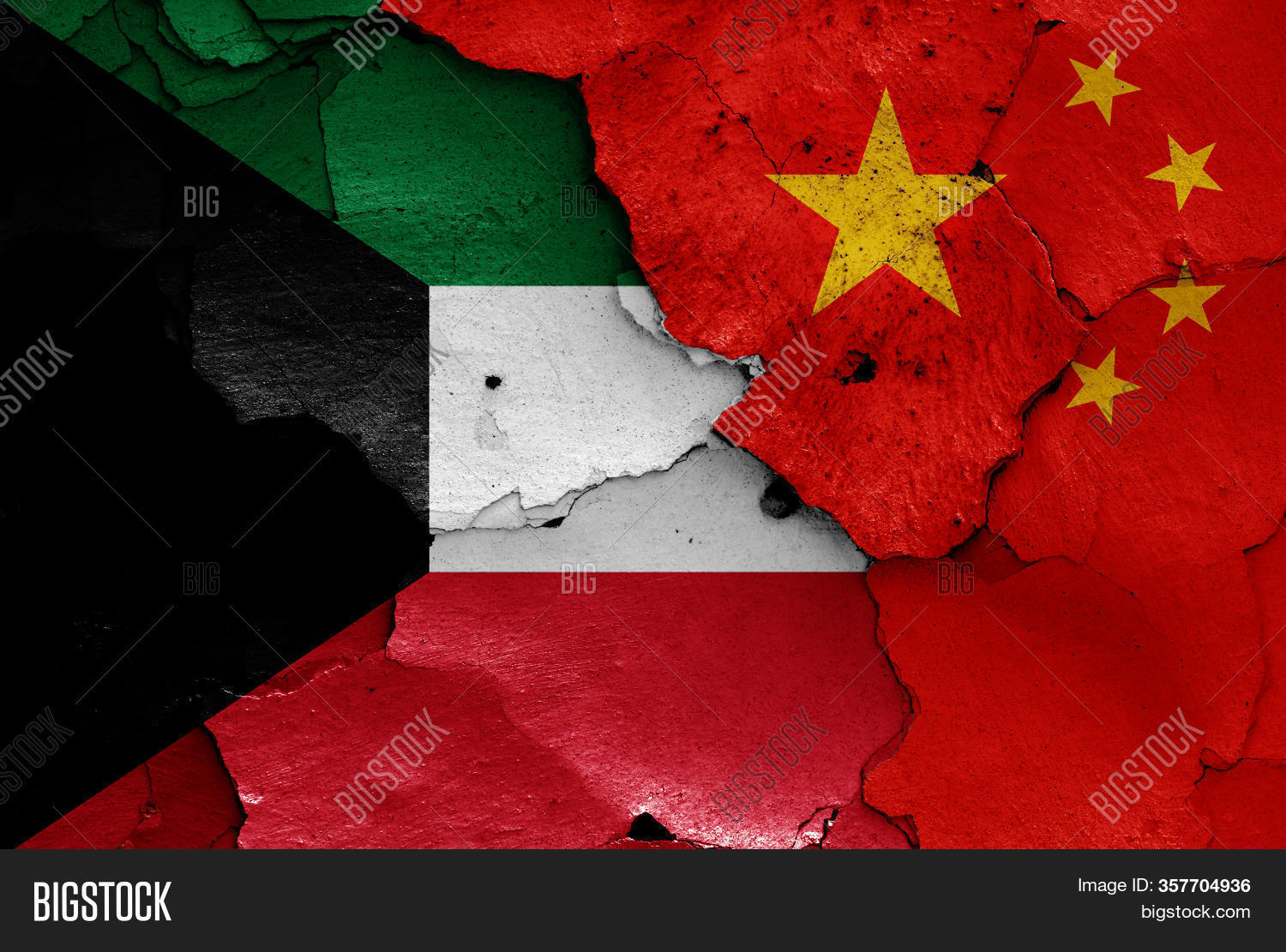 Flags Kuwait China Image & Photo (Free Trial) | Bigstock