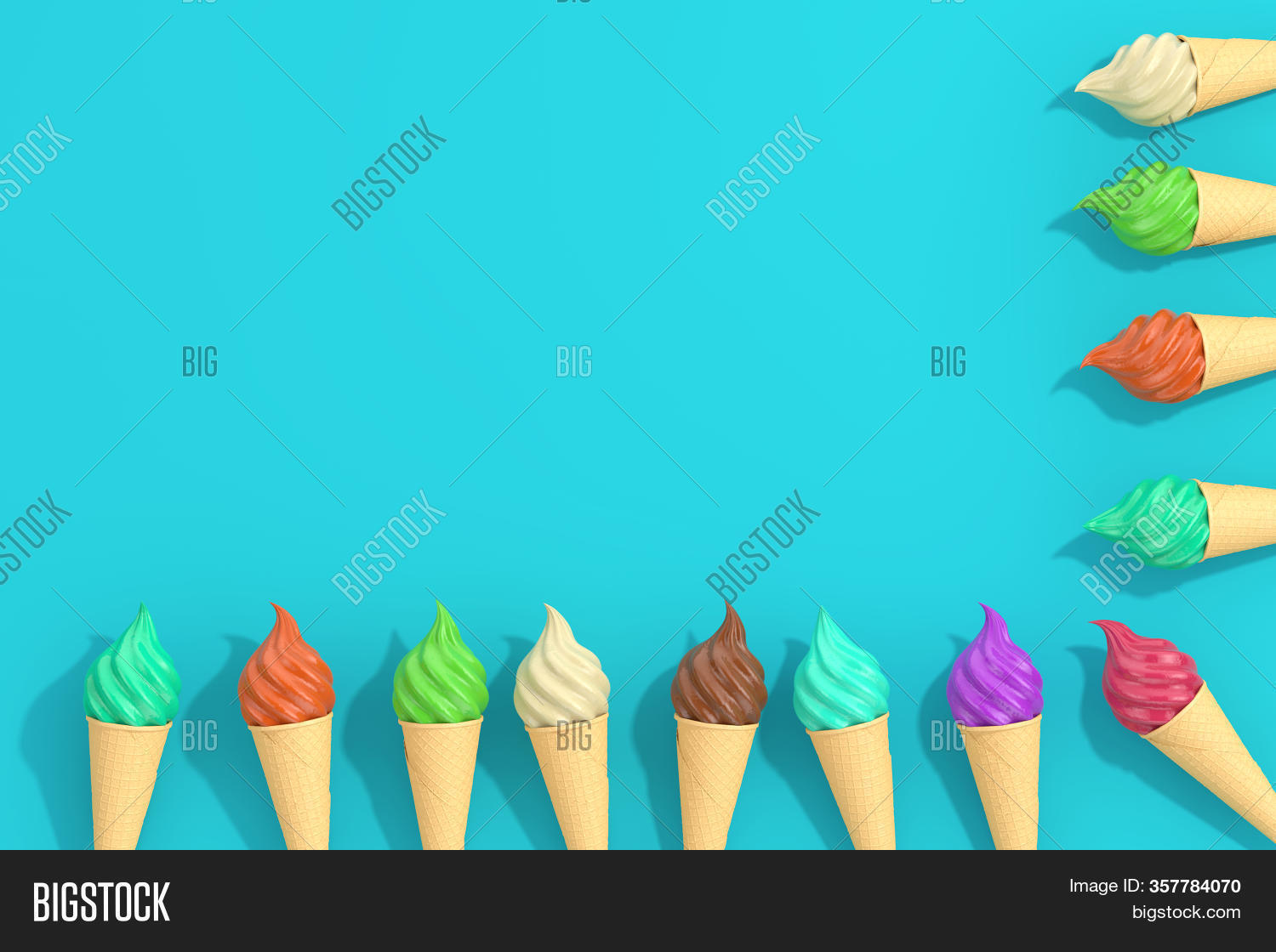 Row Multicolour Soft Image And Photo Free Trial Bigstock