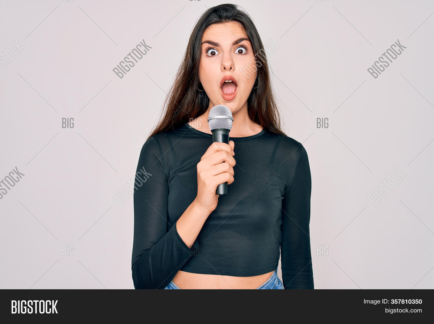 Young Beautiful Singer Image & Photo (Free Trial) | Bigstock